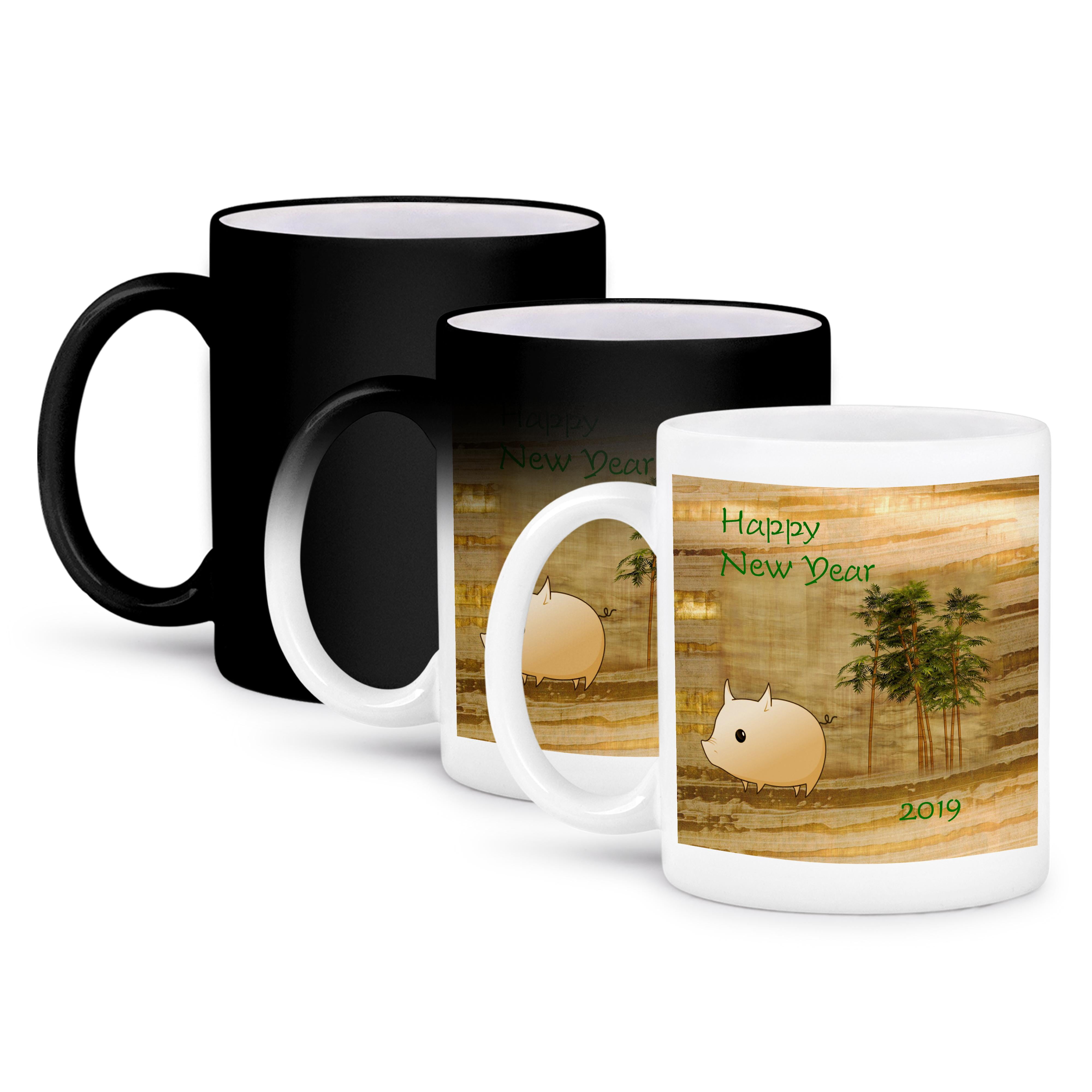Image Of Bamboo Trees And Pig On Golden Weave 2019, 11oz Magic ...