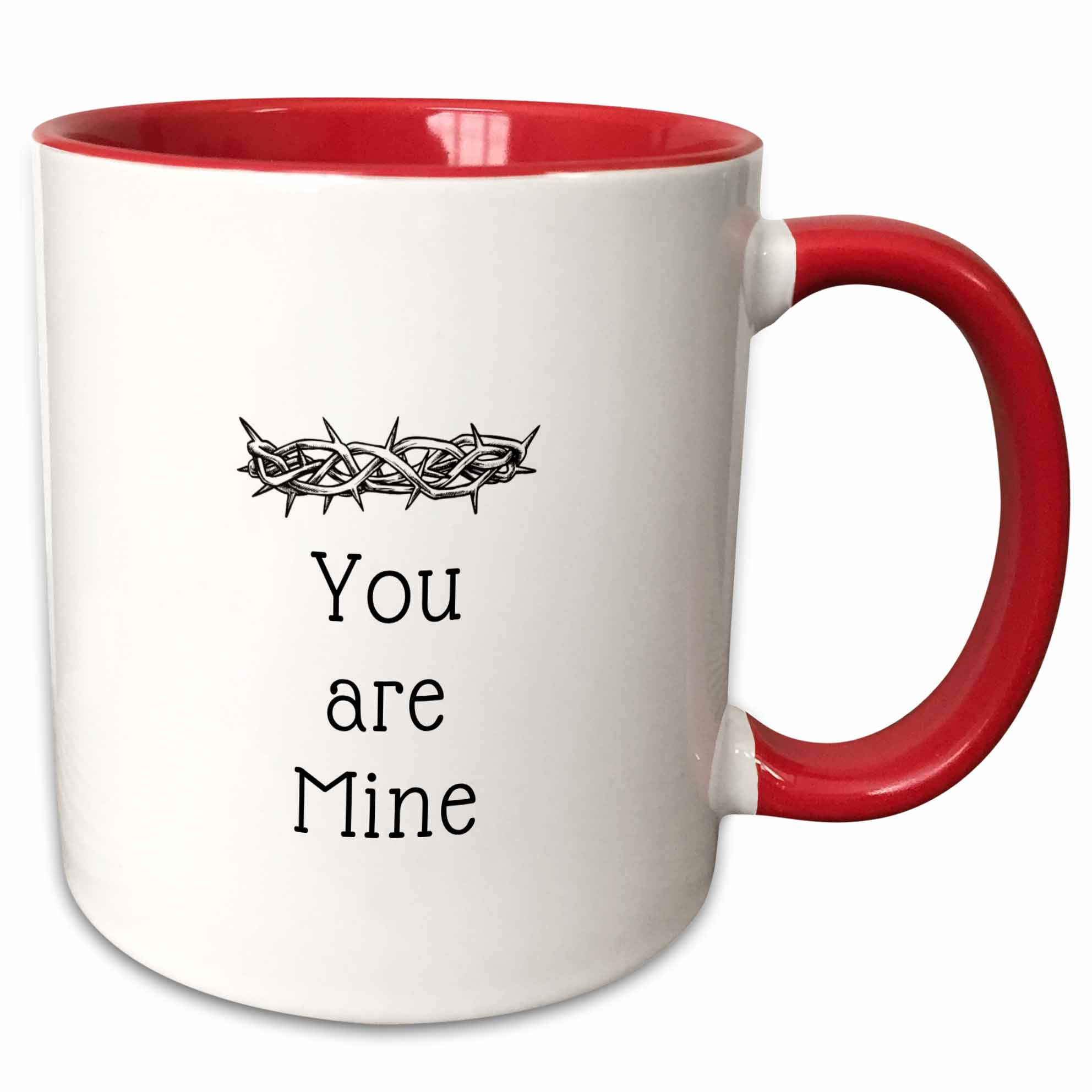 3drose, Image of Crown of Thorns with Text You Are Mine Underneath ...