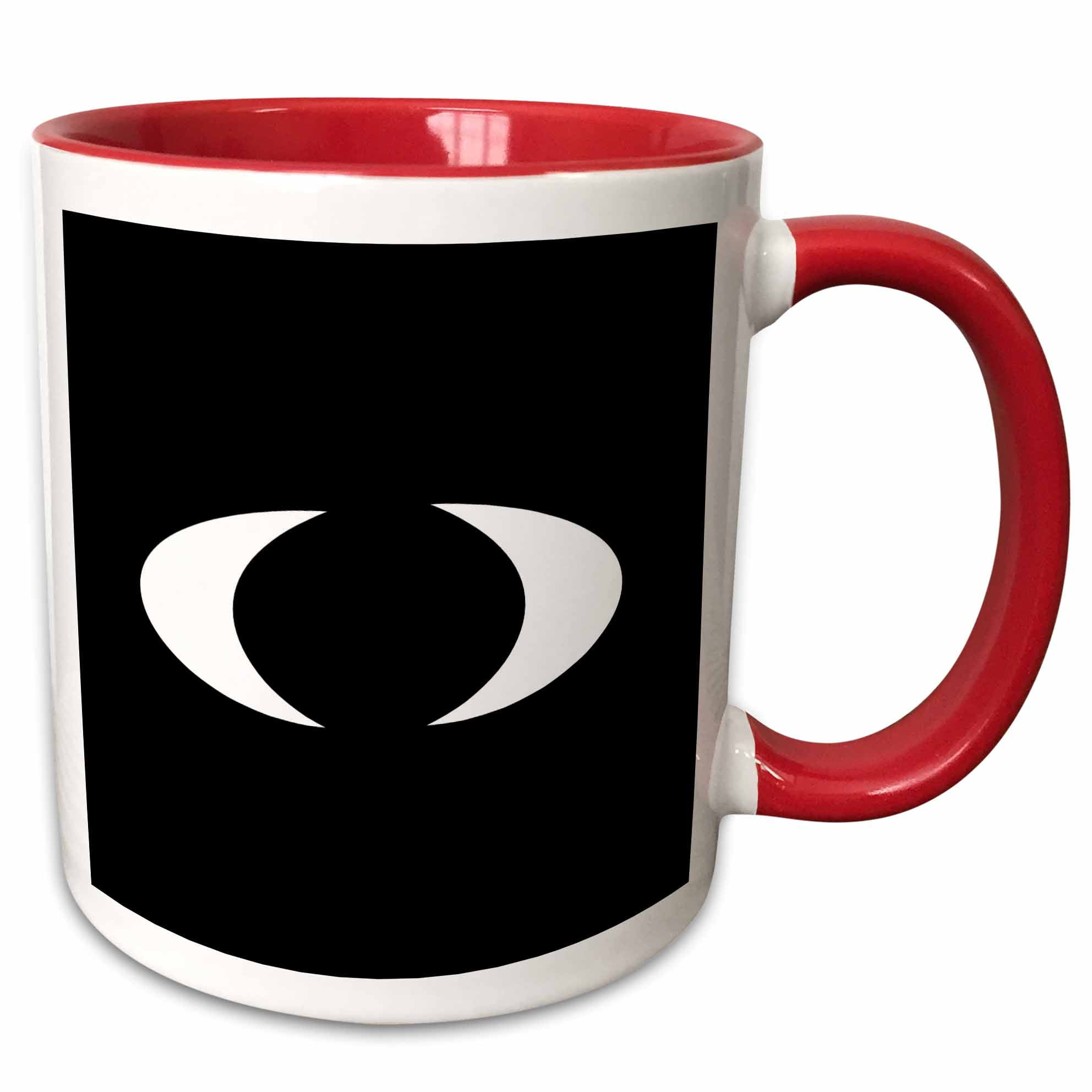3drose, Image of Drawing of Two Quarter Moons in Black and White, 11oz ...