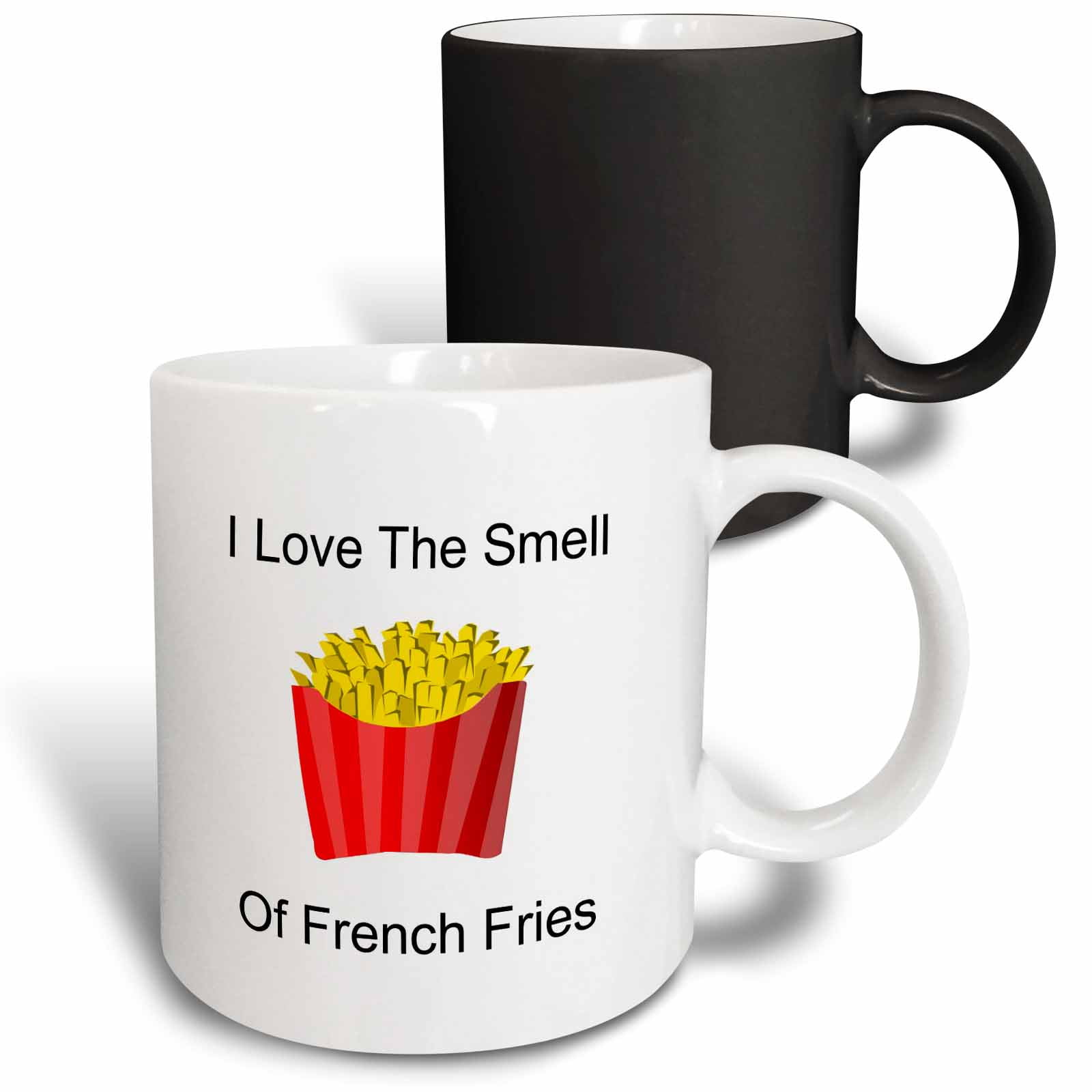 3drose, Image of I Love Smell of French Fries with Cartoon Fries, 11oz ...