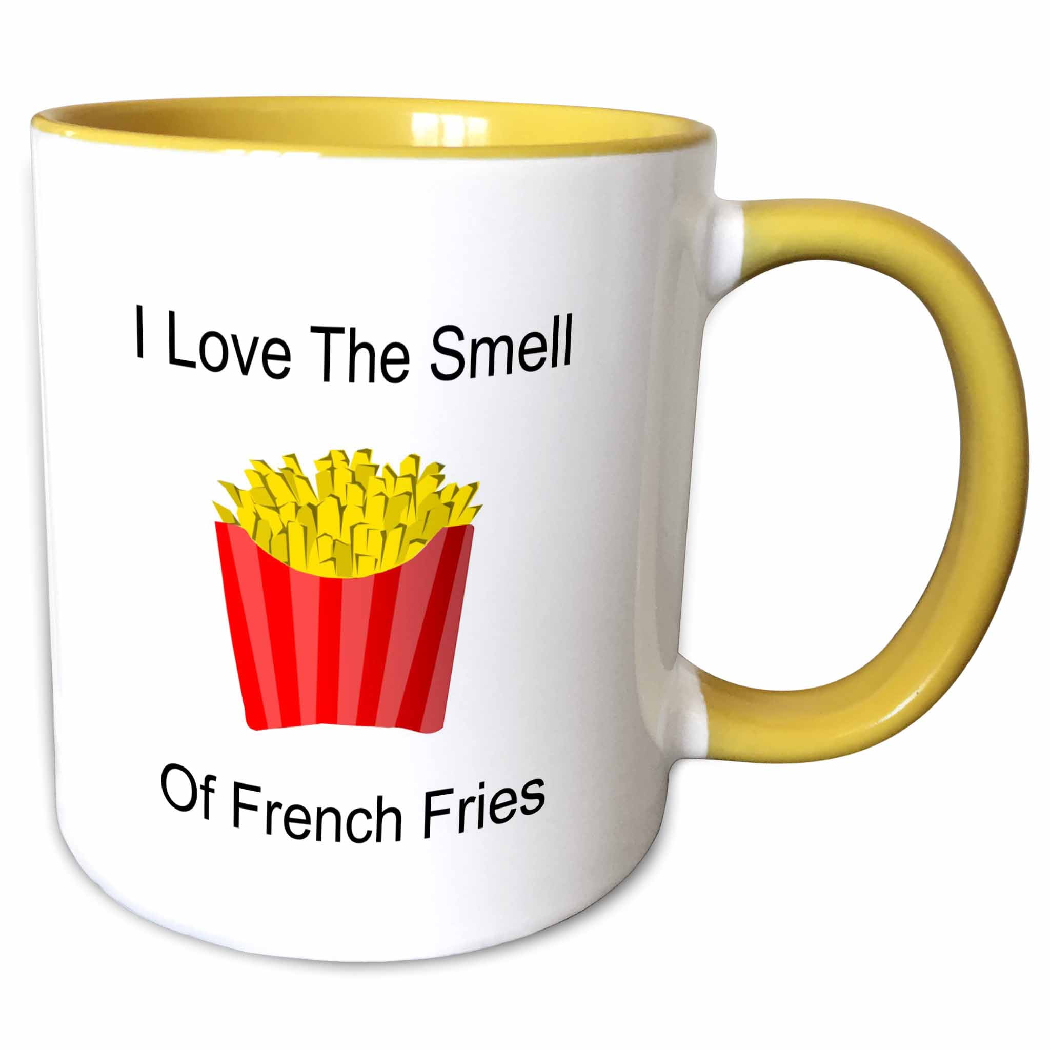 3drose, Image of I Love Smell of French Fries with Cartoon Fries, 15oz ...