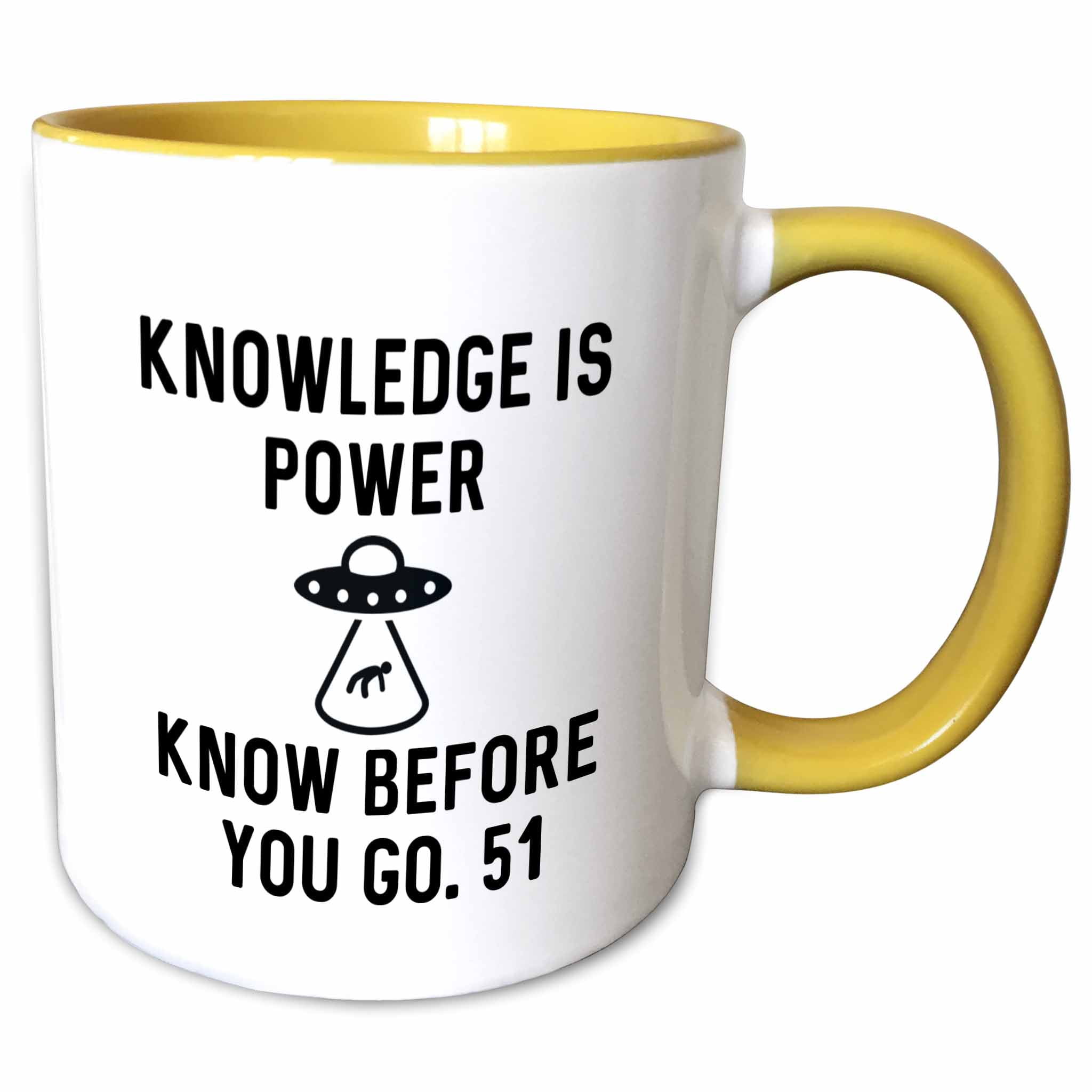 3drose, Image of Knowledge Is Power Know Before You Go 51, 15oz Two ...