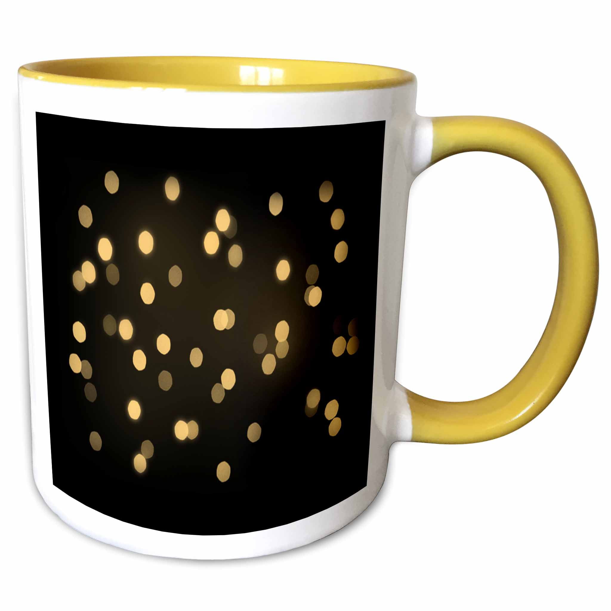 3drose, Image of Large Gold Bokeh Night Lights on a Black Background ...