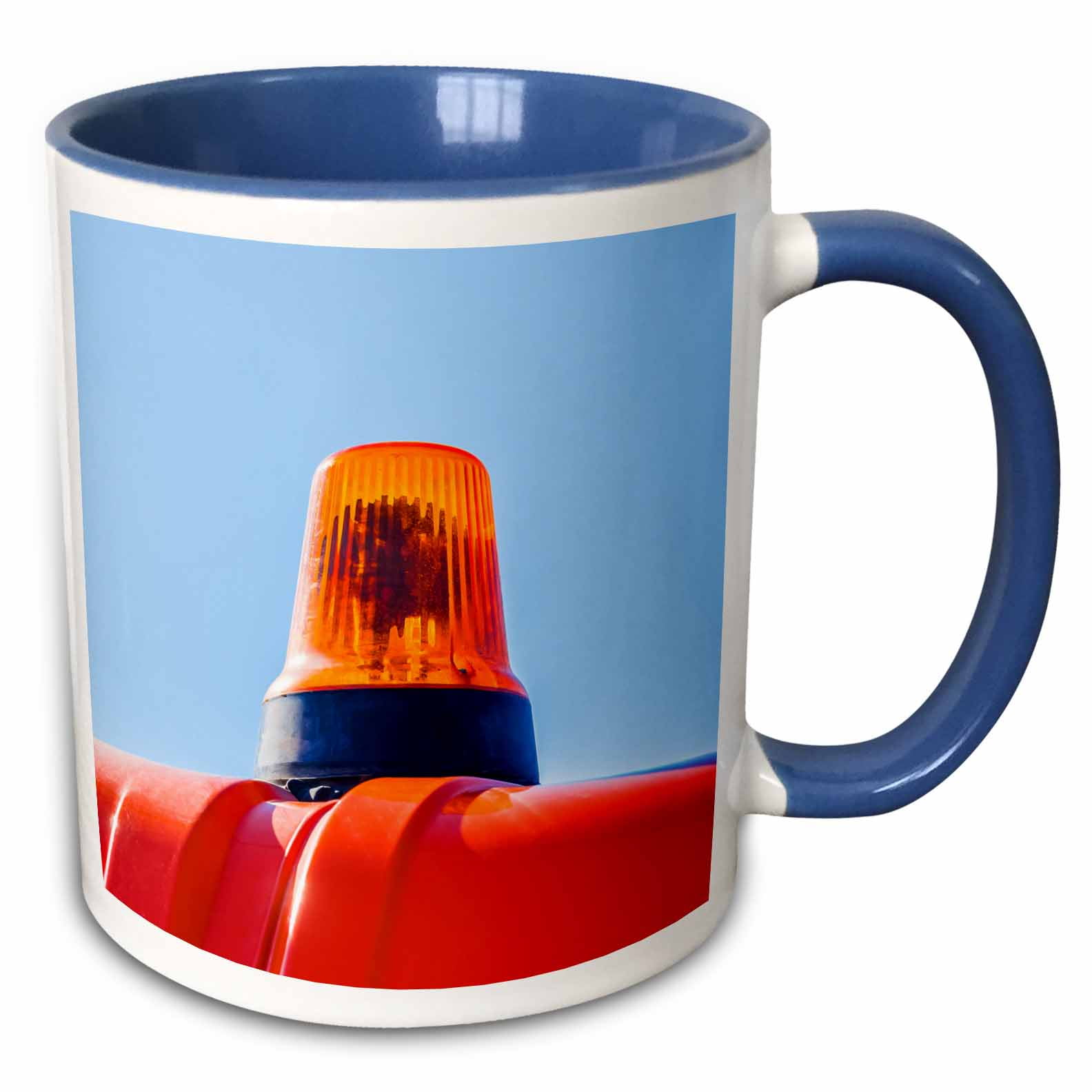 3drose, Image of Orange Flasher Lamp or Rotating Beacon Against the ...