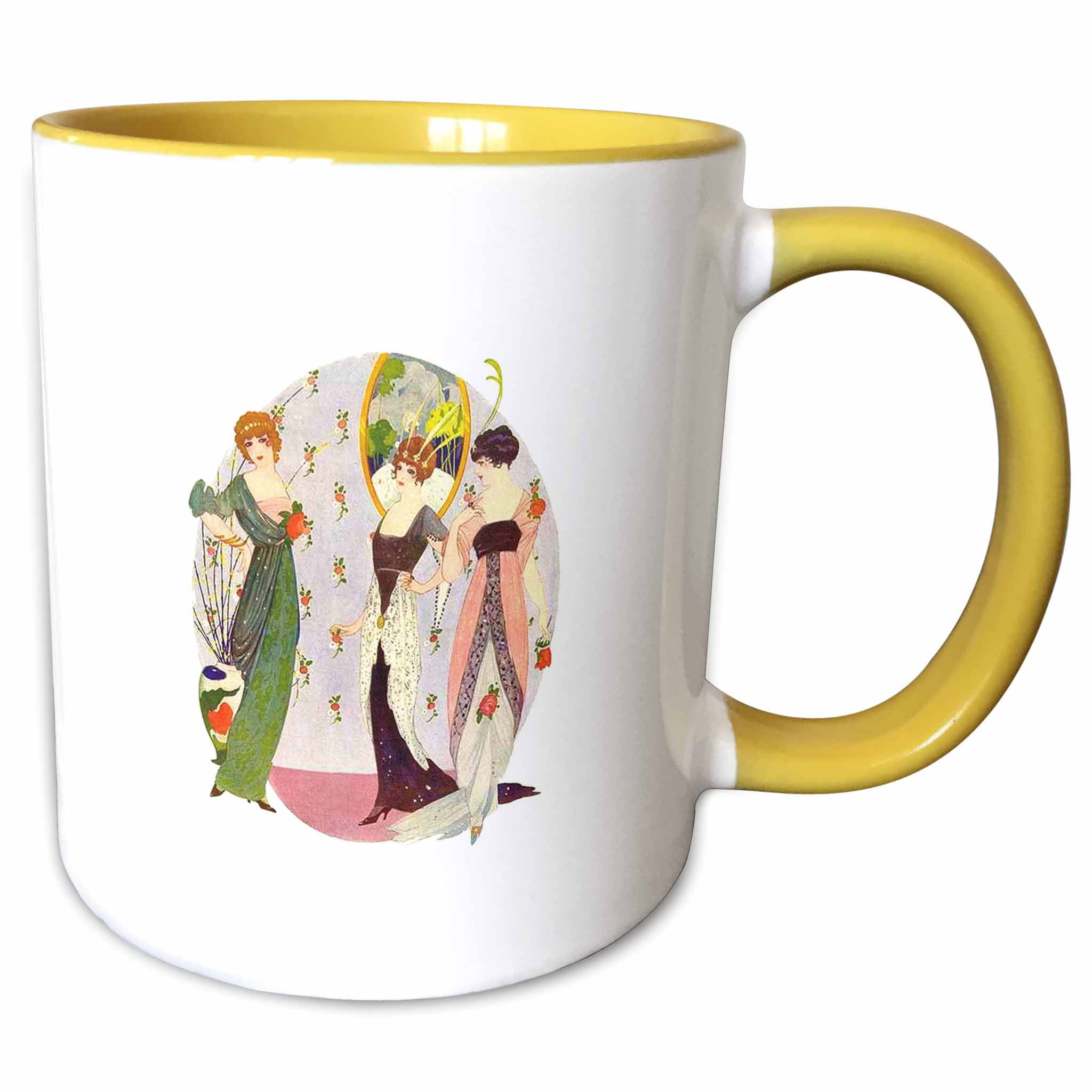 3drose, Image of Three Ladies Dressed in Art Deco Long Dresses, 15oz ...