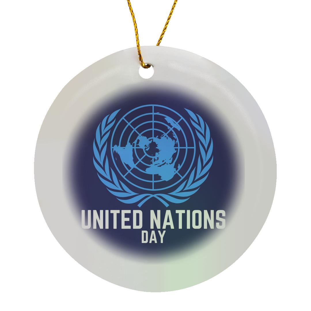 3drose, Image of United Nations Logo for United Nations Day, Circle ...
