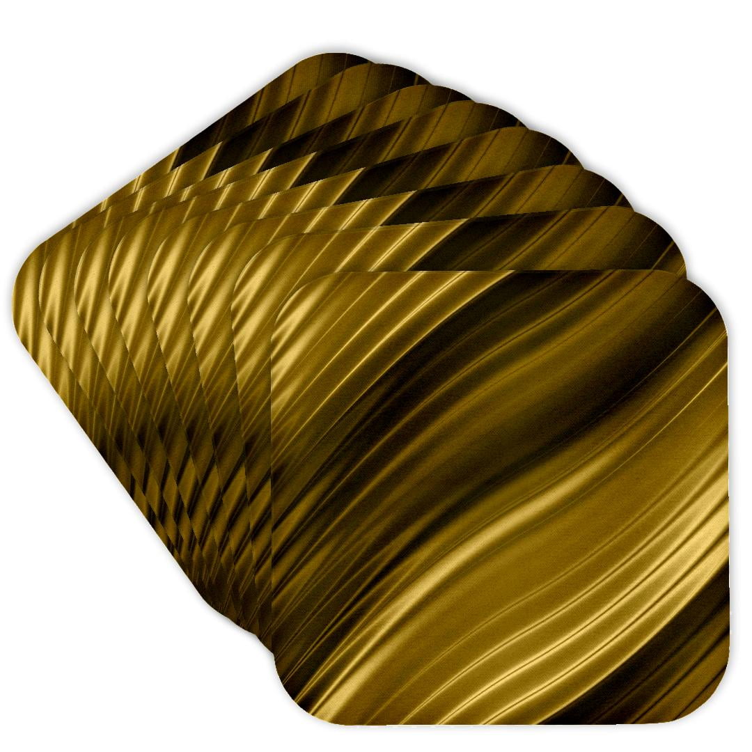 3drose, Image of Waves of Shades of Gold Cascade Down, Set of 8 ...