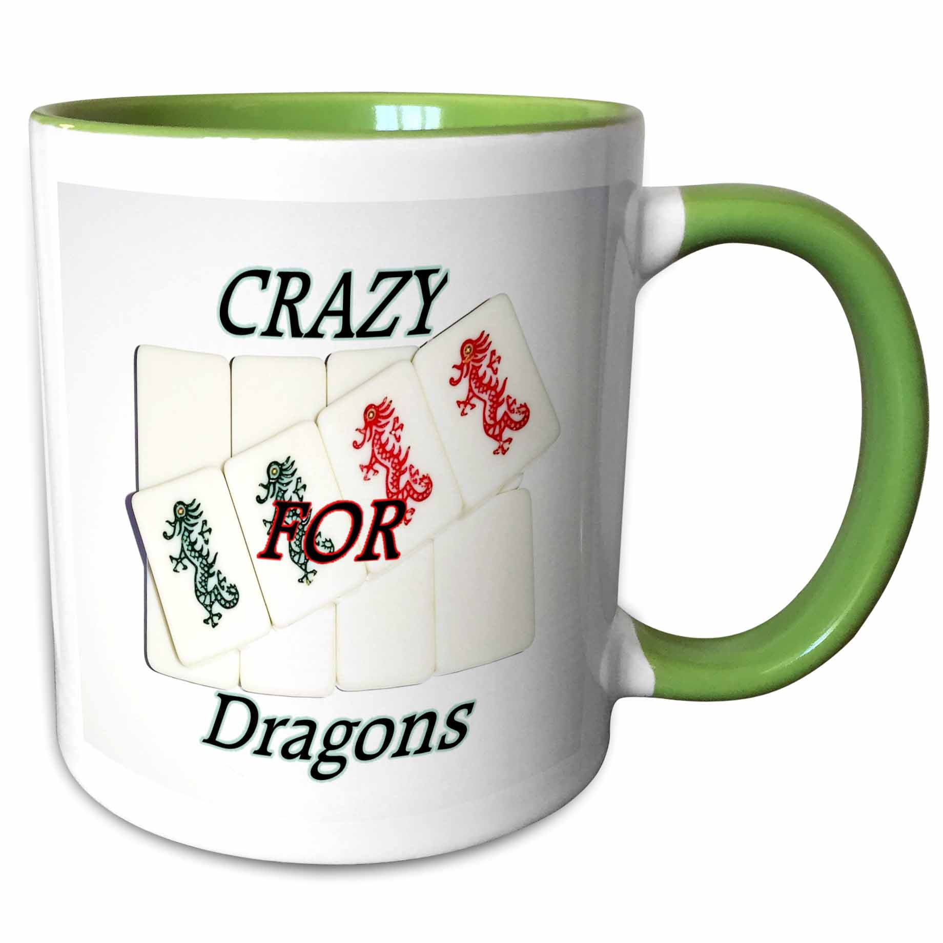3drose, Image of Words Crazy for Dragons with Photo Mah Jongg Tiles ...