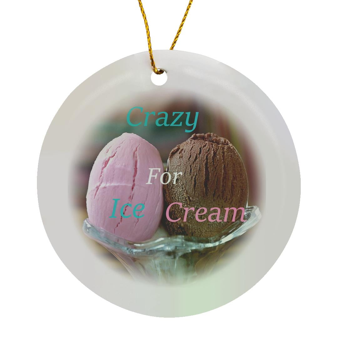 3drose, Image of Words Crazy for Ice Cream on Strawberry Chocolate ...