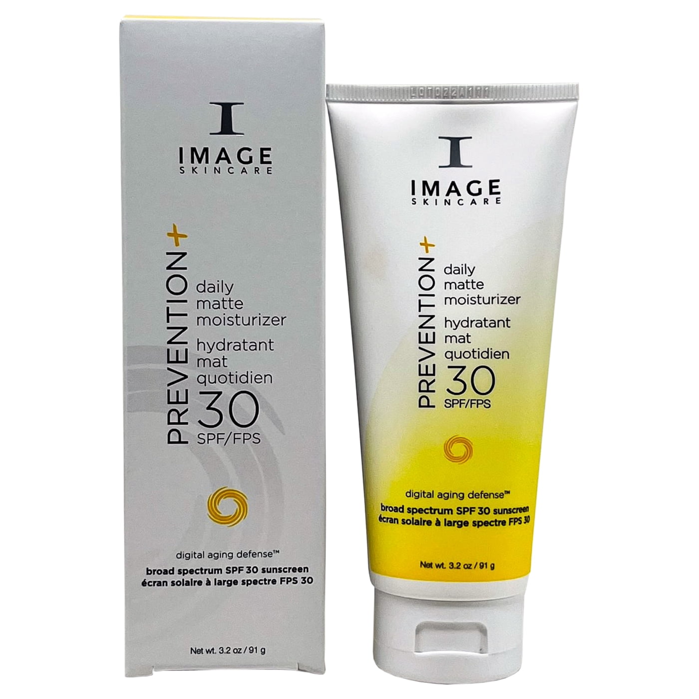 Image Skincare Prevention+ Daily Matte Moisturizer SPF 30, 3.2 oz, UVA ...
