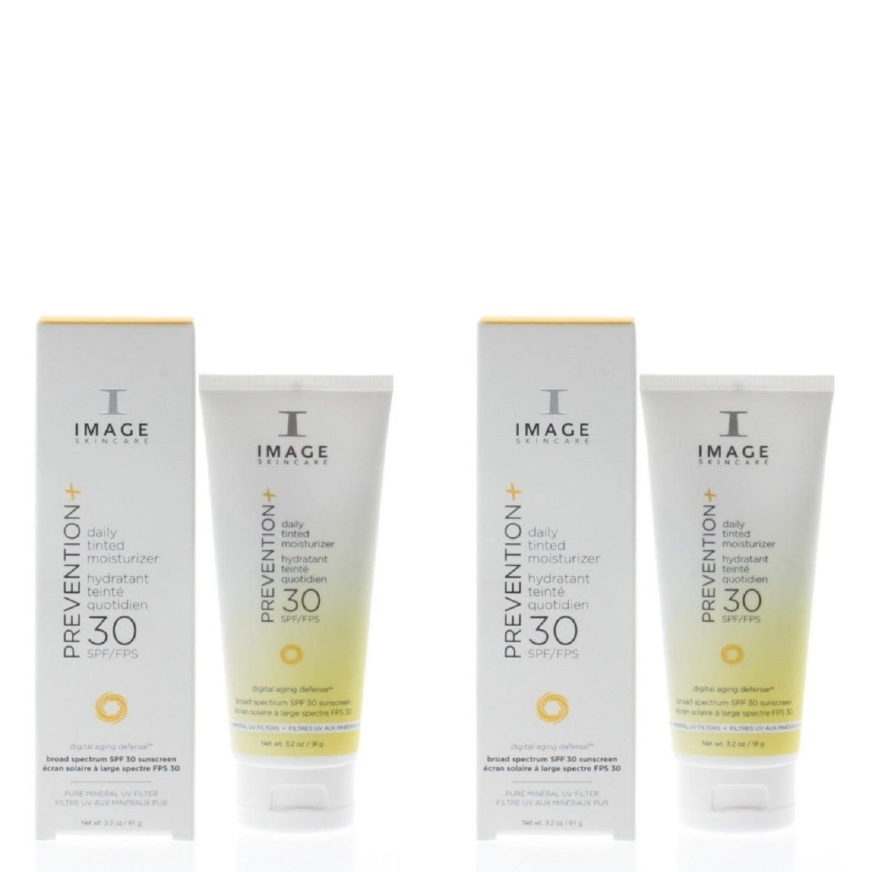 Image Skincare Prevention + Daily Tinted Sunscreen Moisturizer SPF30 3.2oz (2 Pack) - Walmart.com
