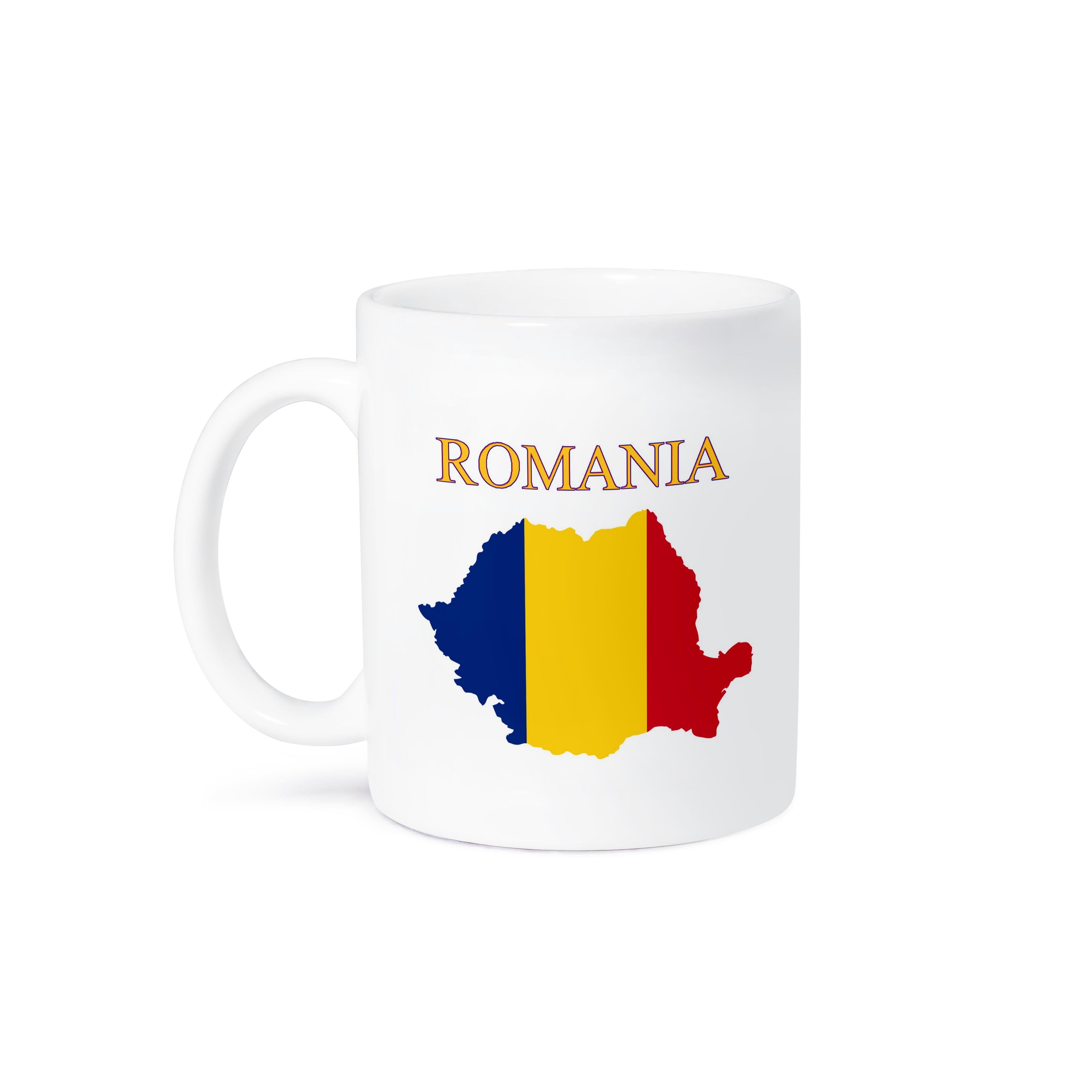 3dRose, Image of Exotic Romania Map In Flag Colors, 15oz Mug - Walmart.com
