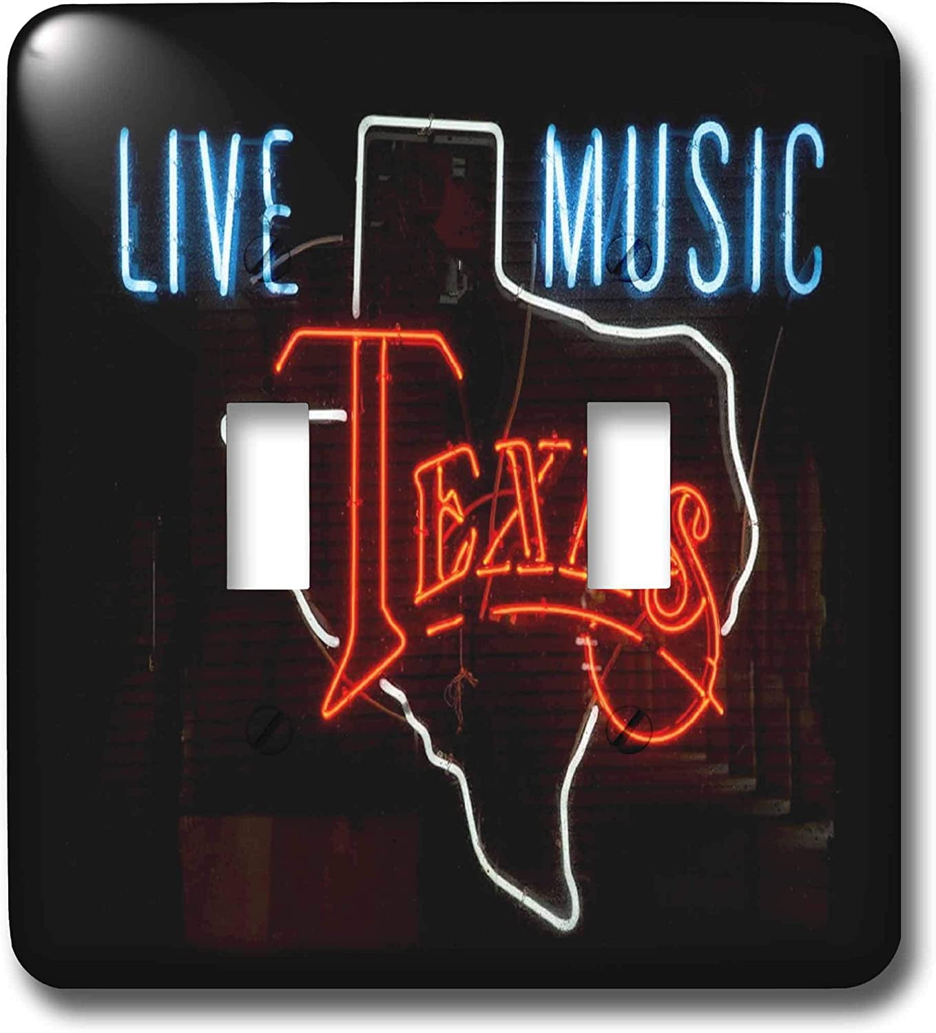 3dRose, Image of Neon Sign Live Music With Texas State Outlined, double ...