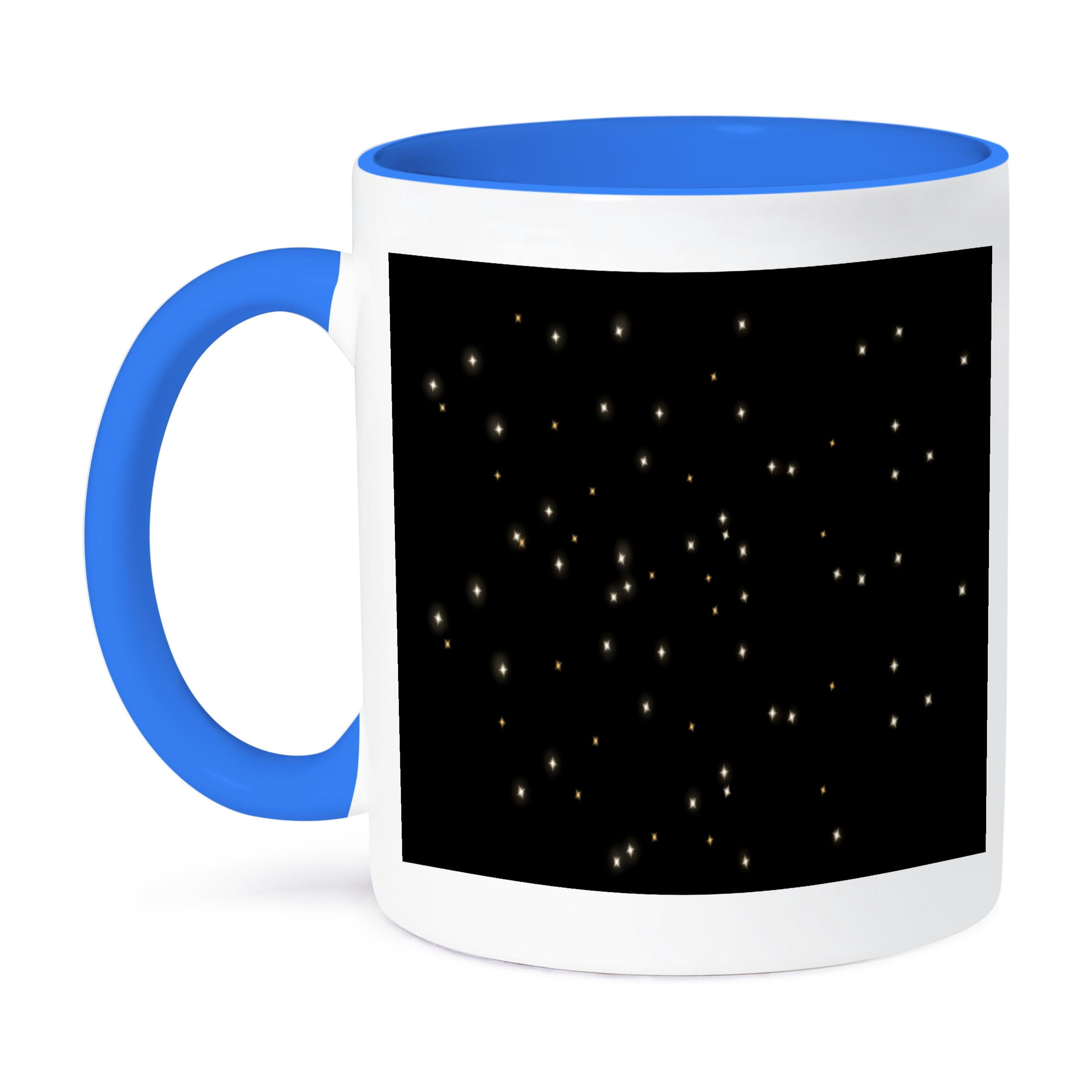 3dRose, Image of Pretty White and Gold Stars On A Black Background ...