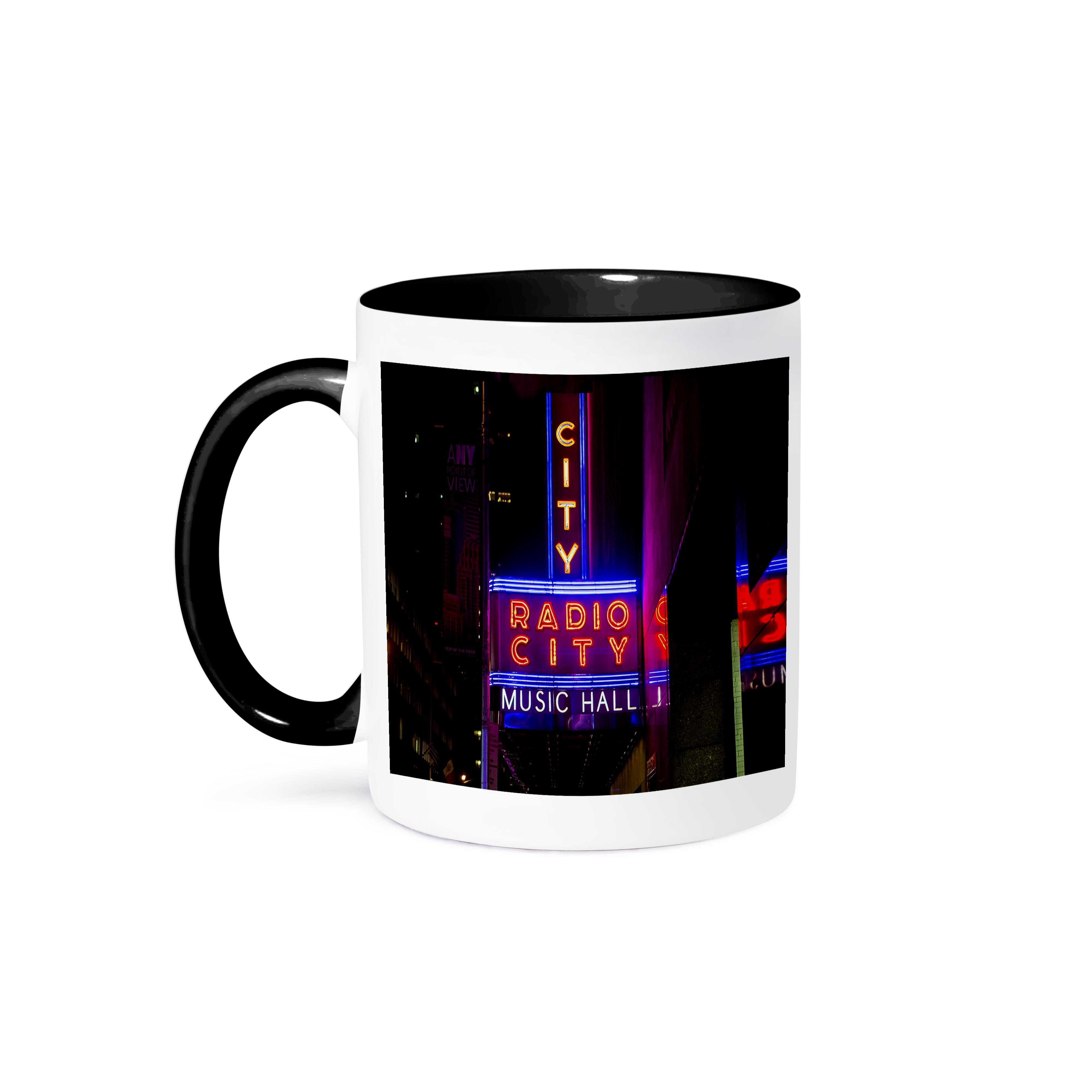 3dRose, Image of Radio City Music Hall Sign In New York City, 11oz Two ...