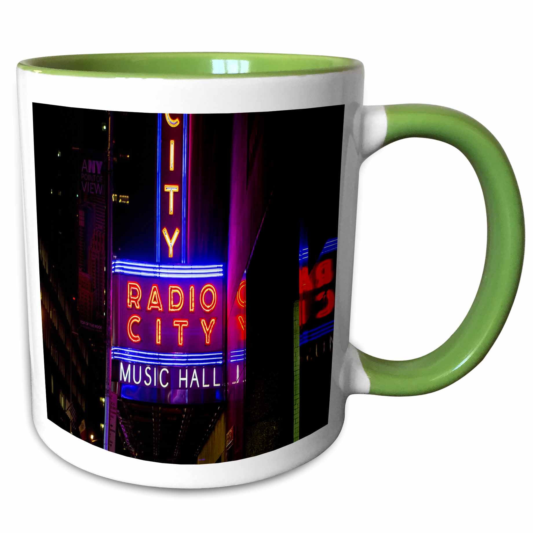 Image of Radio City Music Hall Sign In New York City 11oz Two-Tone ...