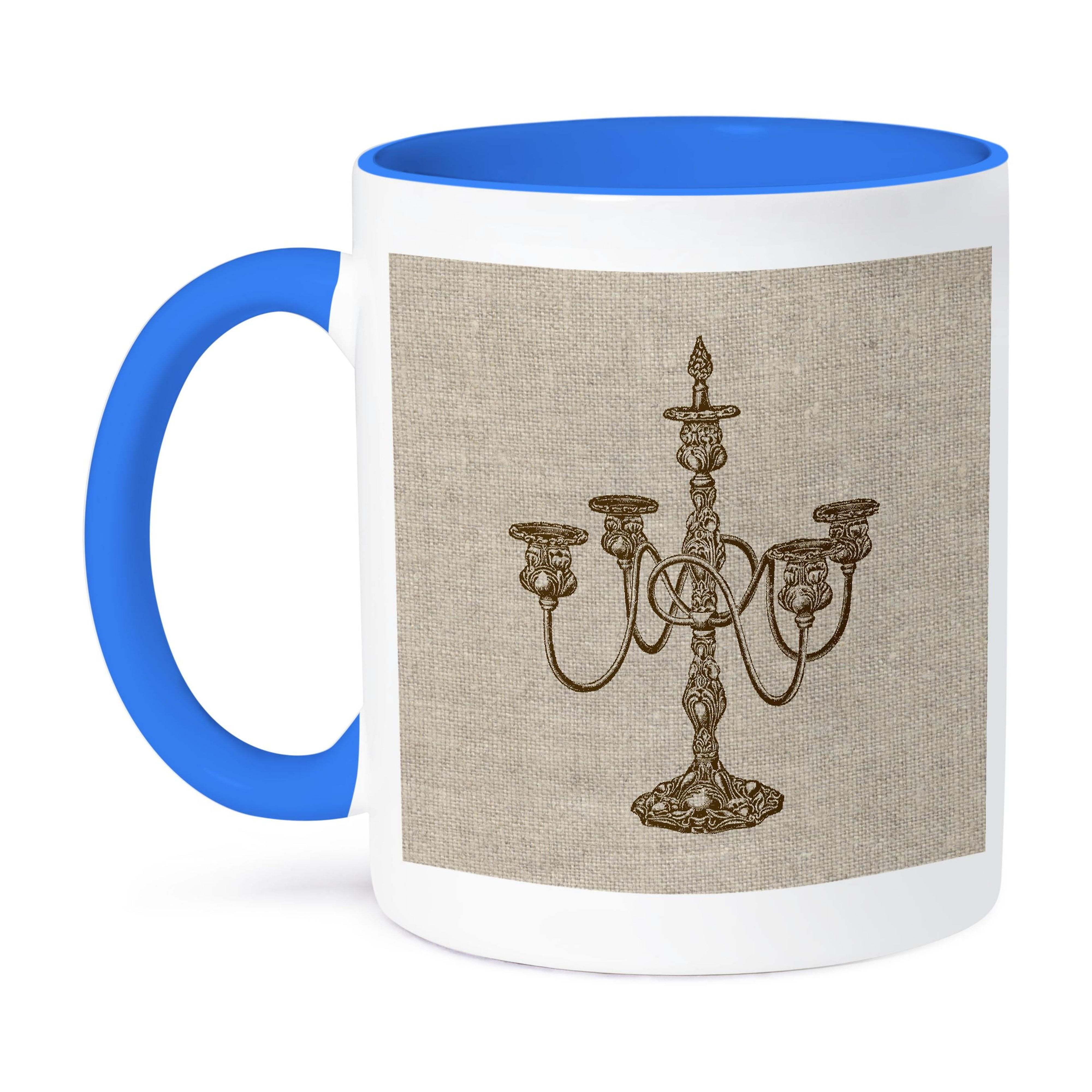 3dRose, Image of Vintage Victorian Candlestick- not linen cloth, 15oz ...