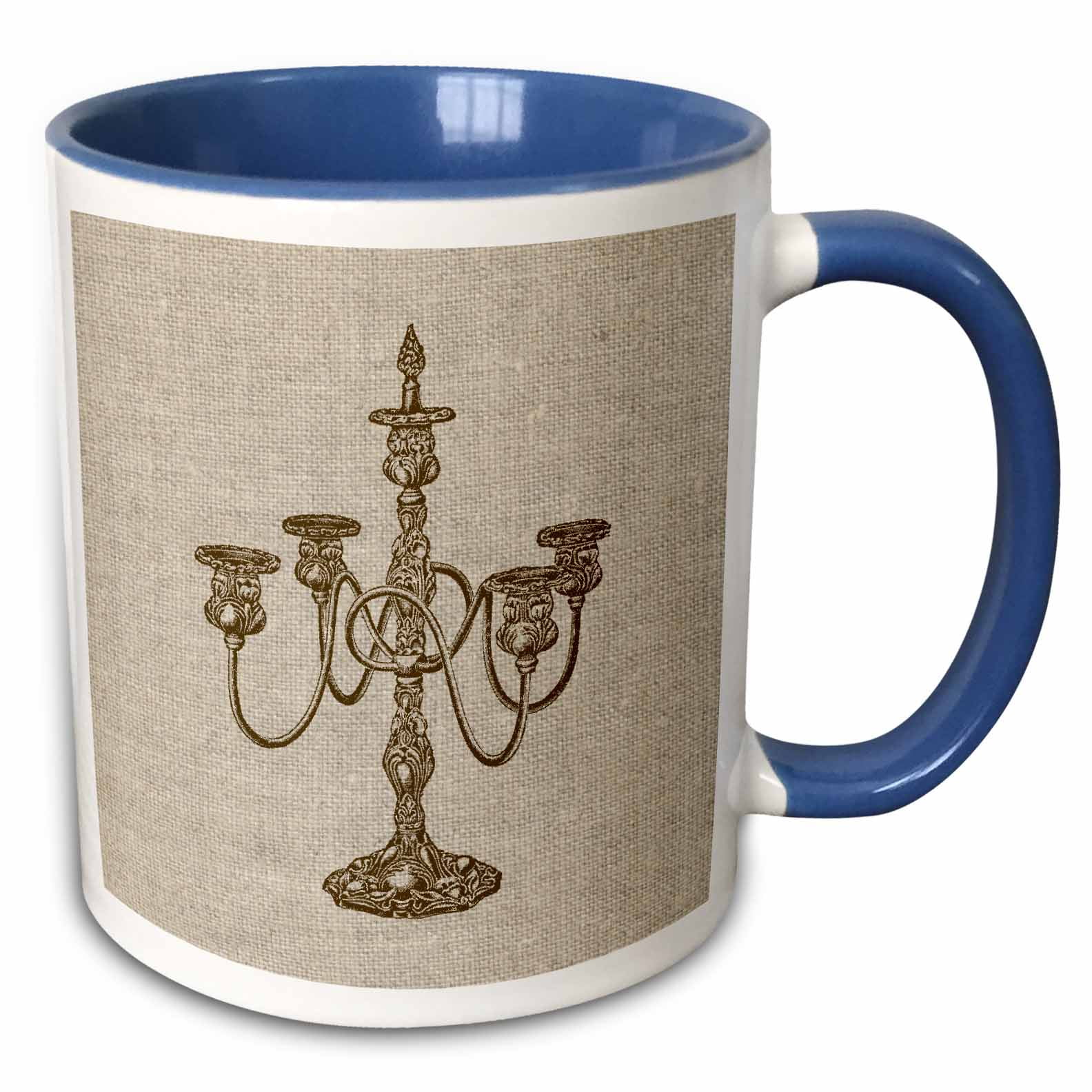 Image of Vintage Victorian Candlestick- not linen cloth 15oz Two-Tone ...