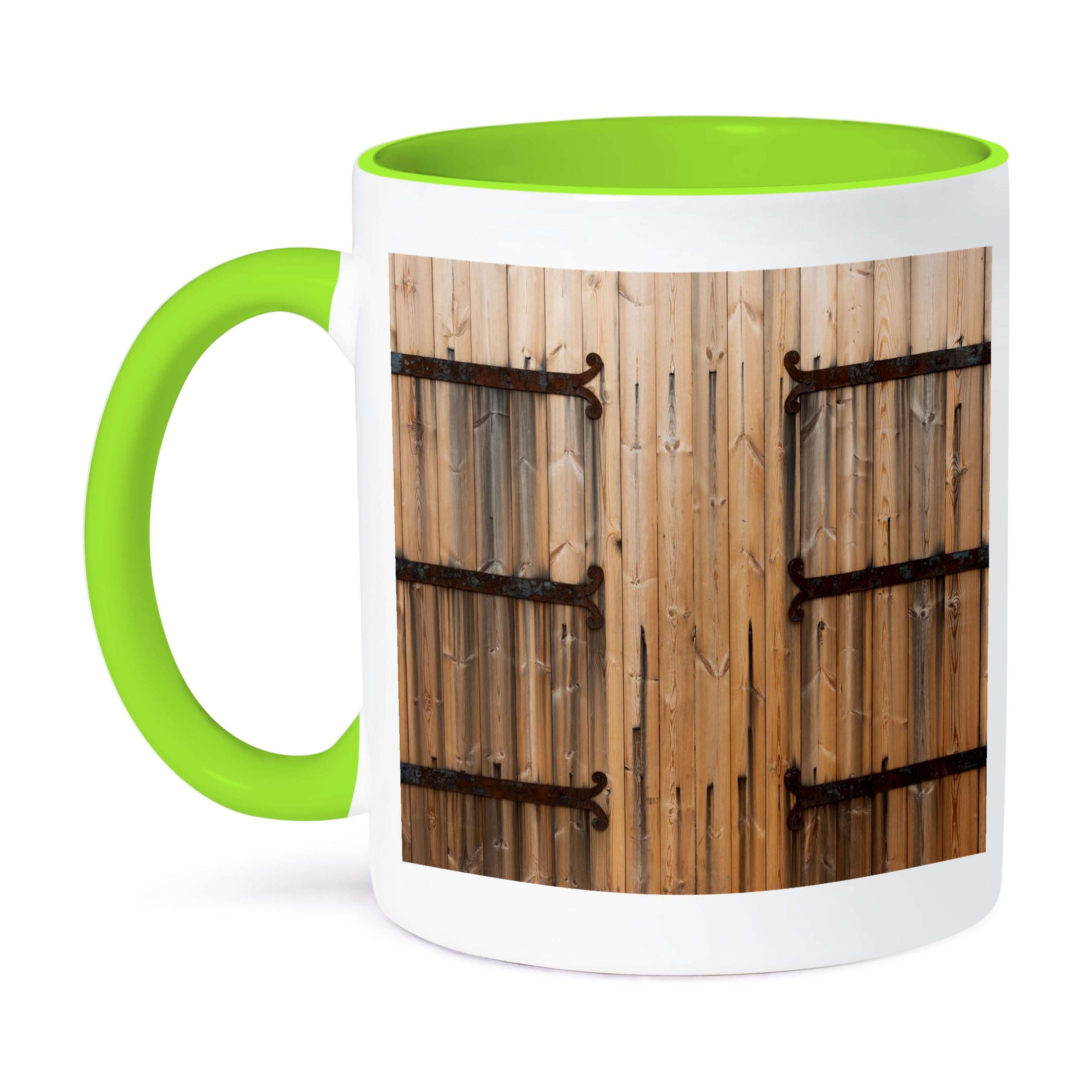 3dRose, Image of a closed wooden gates. Metal hinges, wooden texture ...