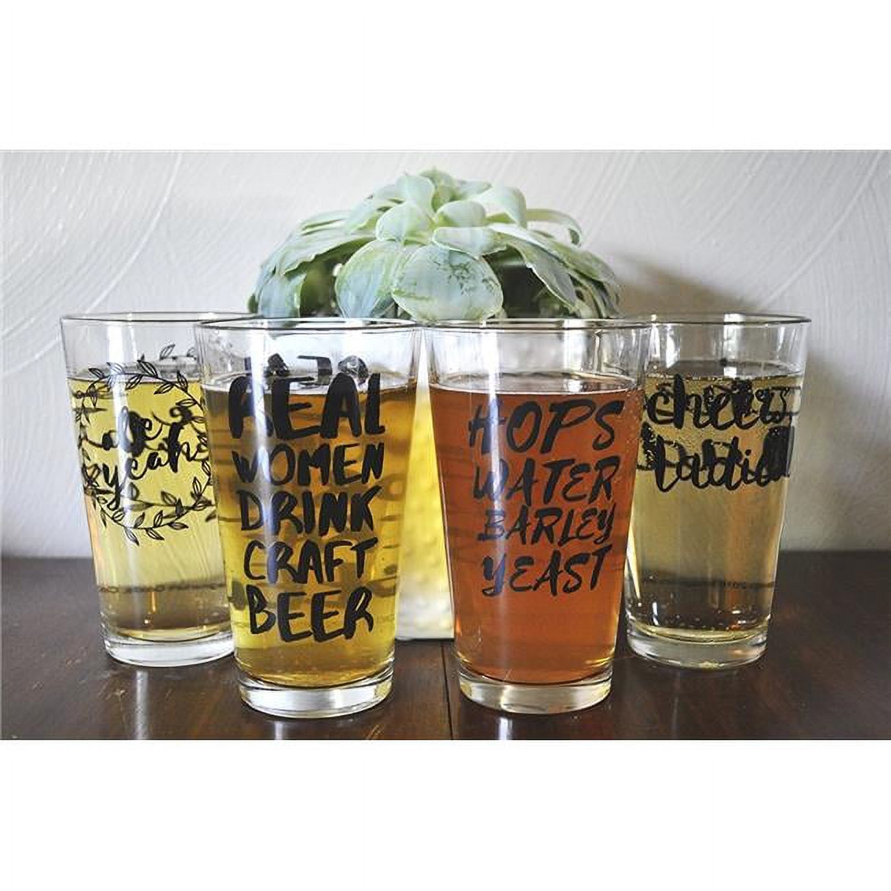 Imaginarium Goods 16 oz. Pint Glass - Hops Water Barley Yeast - Walmart.com