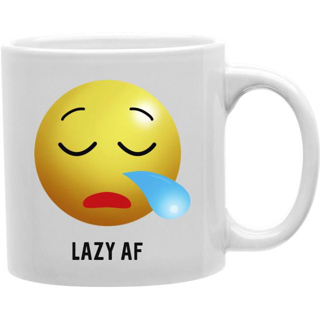Imaginarium Goods Lazyaf - Lazy Af Emoji Mug - Walmart.com
