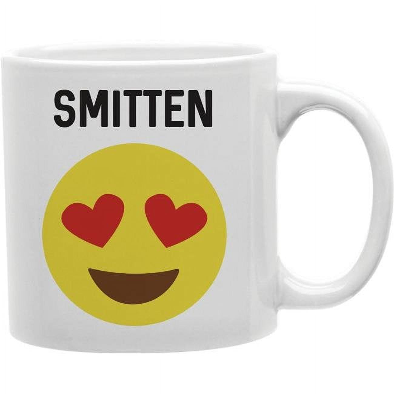 Imaginarium Goods Smitten - Smitten Heart Eyes Worded Emoji Mug ...