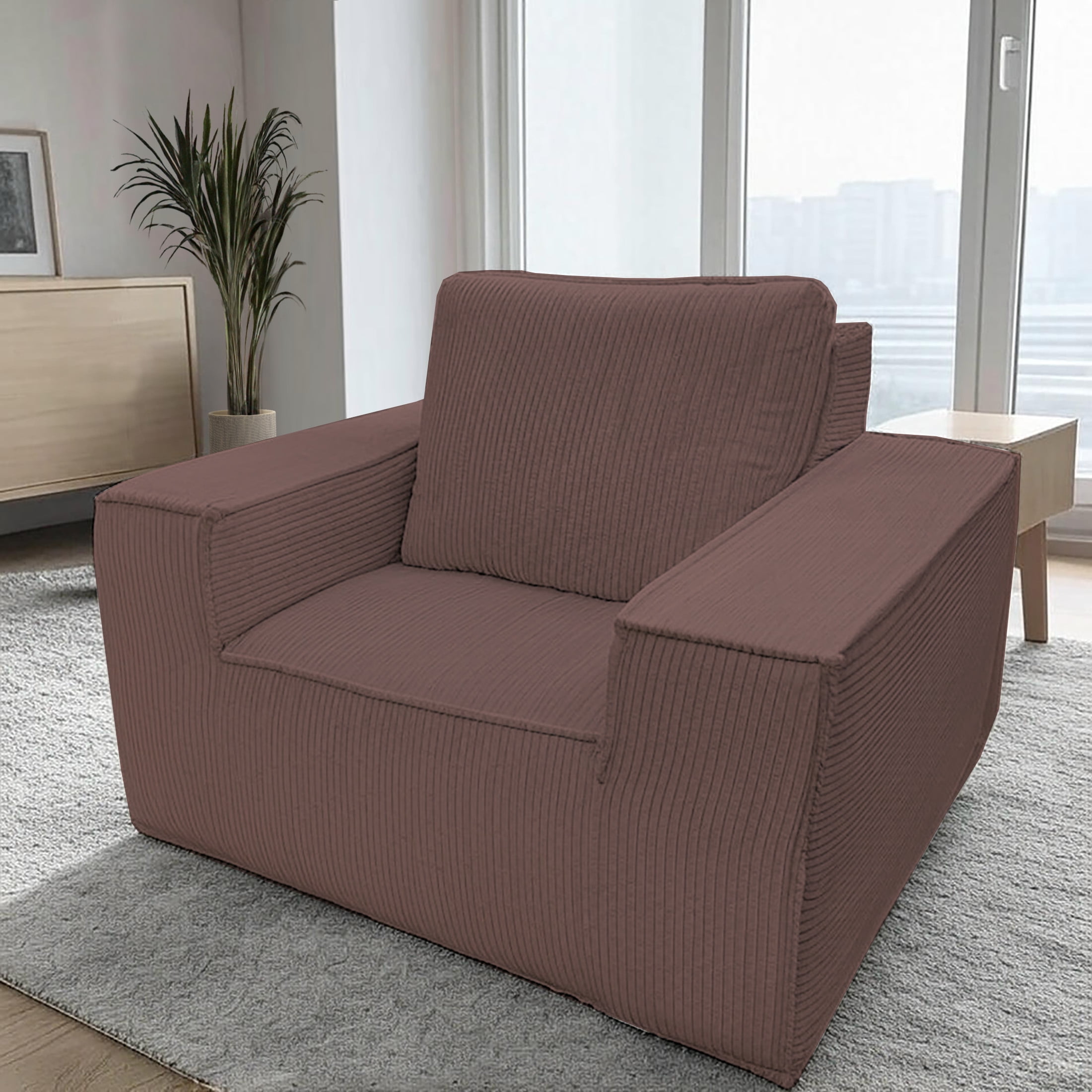 Imaginarium® Home Accent Armchair Compressed Chair-in-a-Box, Chocolate ...