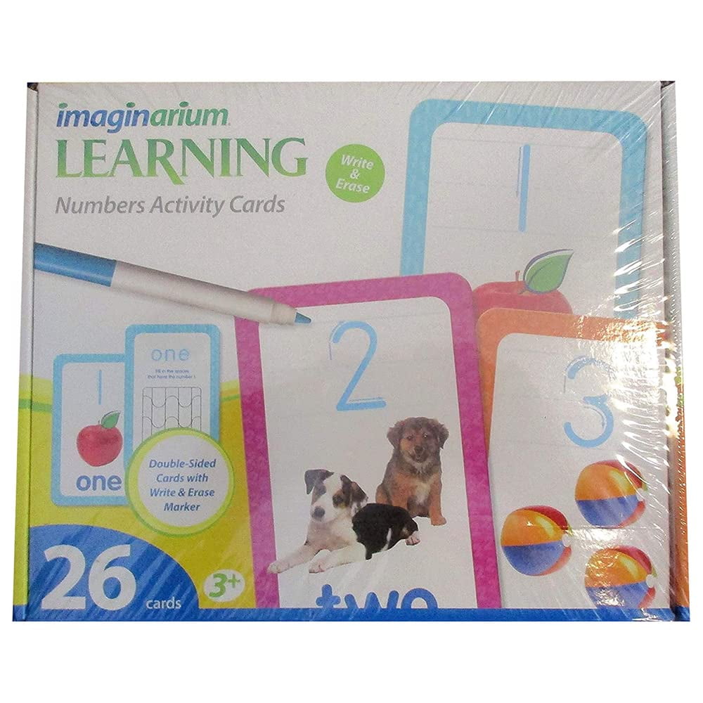 Imaginarium Learning Number Activity Cards ~ Write and Erase - Walmart.com