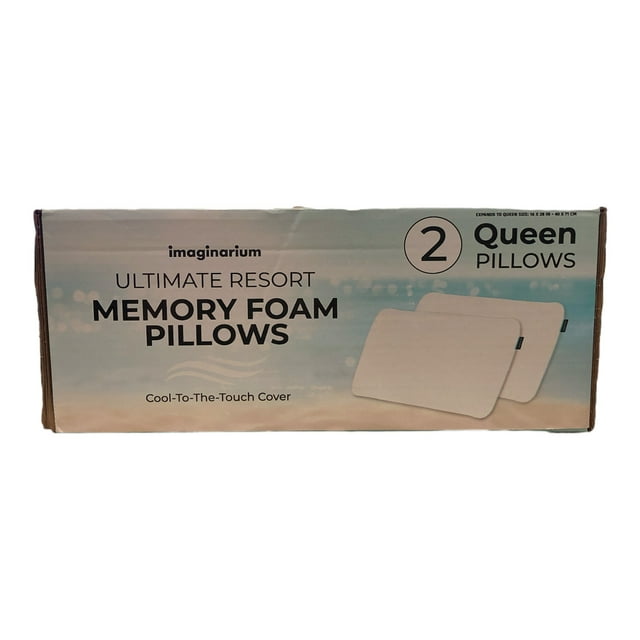 Imaginarium Ultimate Resort Memory Foam Pillows, 2 Pack, Queen - Walmart.com