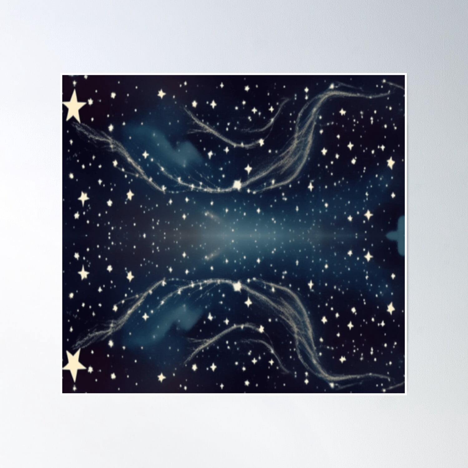 Imaginary Dark Sky Poster Wall Art, Modern Wall Decor, 16x16 UNFRAMED ...