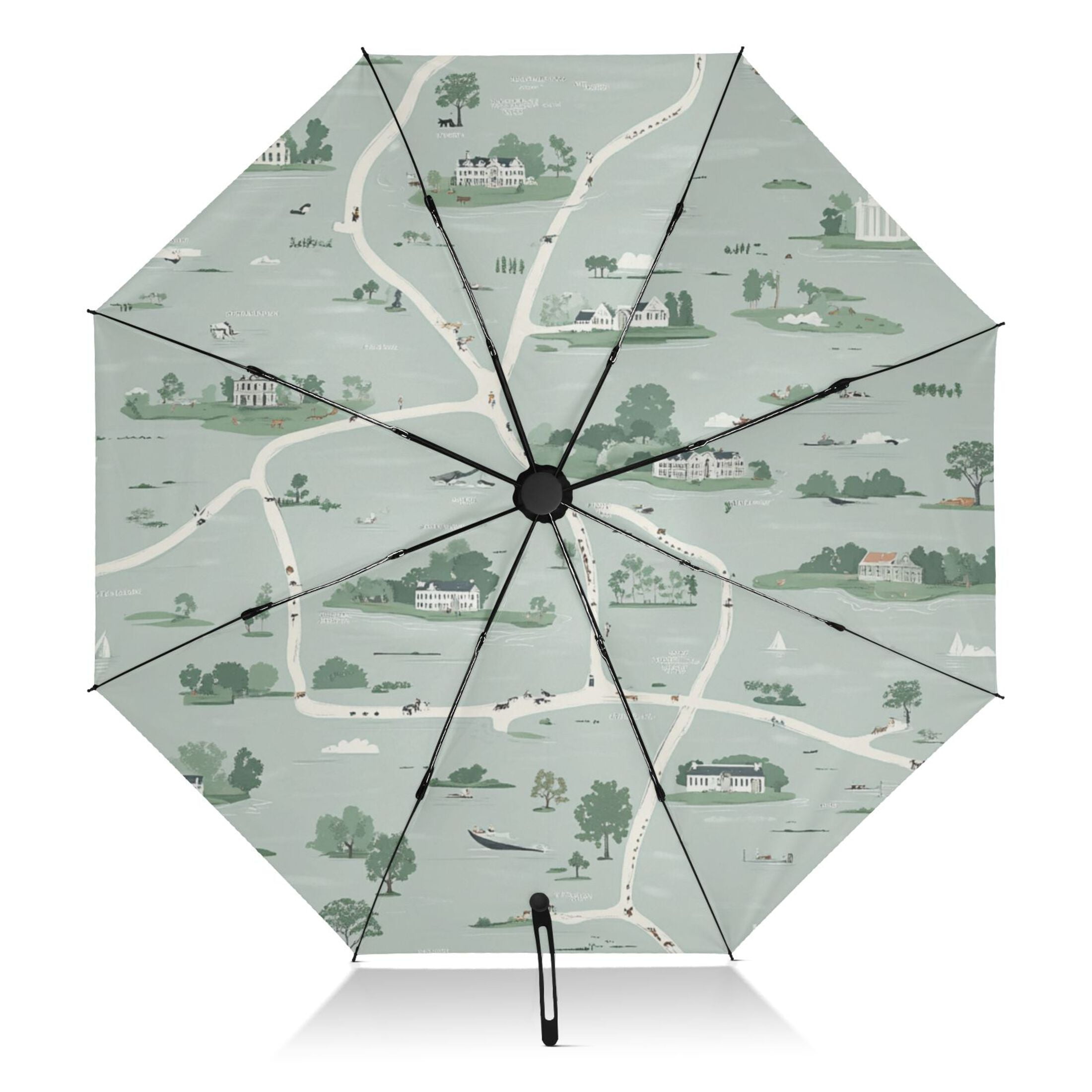 Imaginary Town Extra Large Automatic Umbrella, UV Protection ...