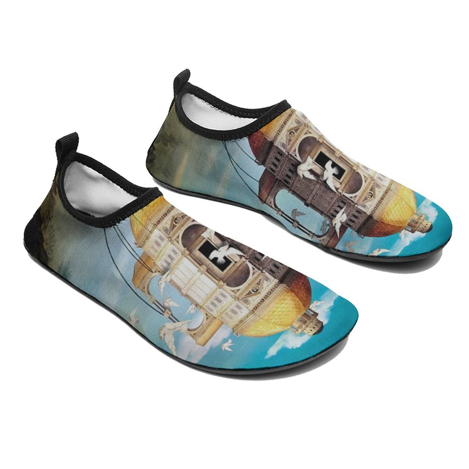 Imaginary Traveler Water Shoes Beach Slip-on Shoes for Men Women Swim ...