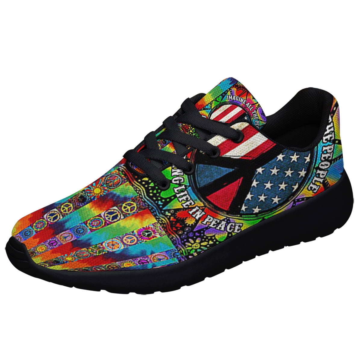 Imagine All The People Living Life In Peace Hippie Peace Sign American ...