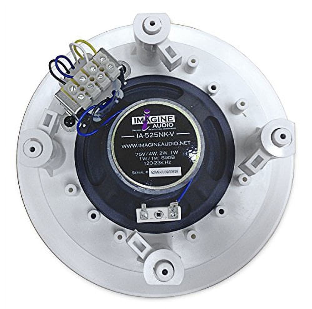 Imagine Audio 5.25" Dual Application 75V/8 OHM Loudspeaker Ceiling ...