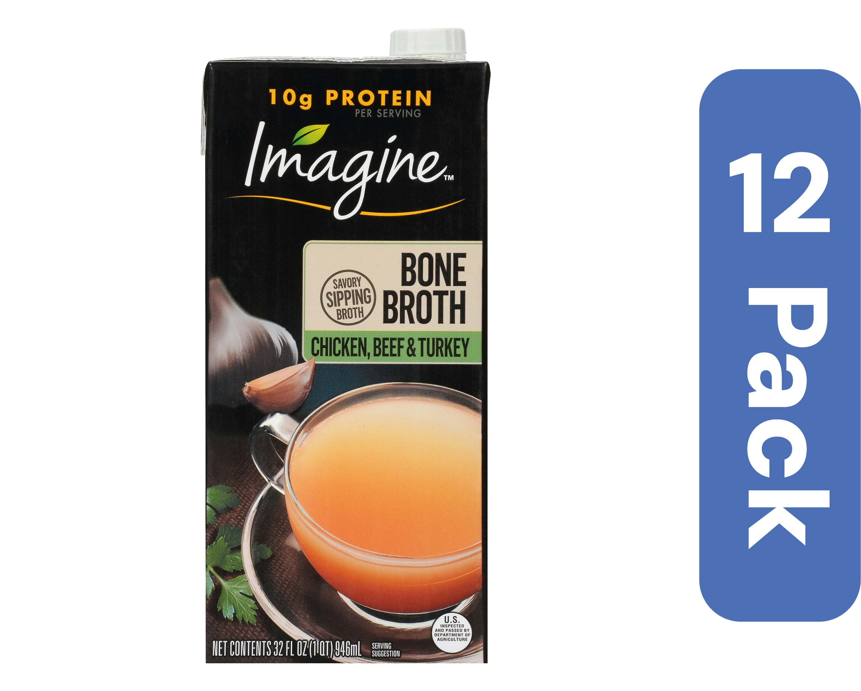 Imagine Broth Hearth Bone 32 oz (Pack Of 12) - Walmart.com