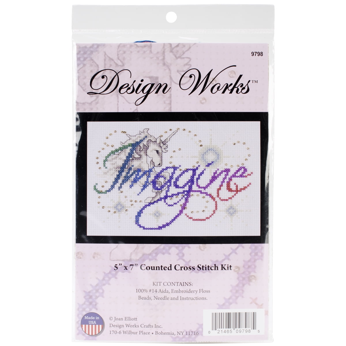 Tobin Counted Cross Stitch Kit, 5x7 Inches, 14-Count Aida Cloth ...