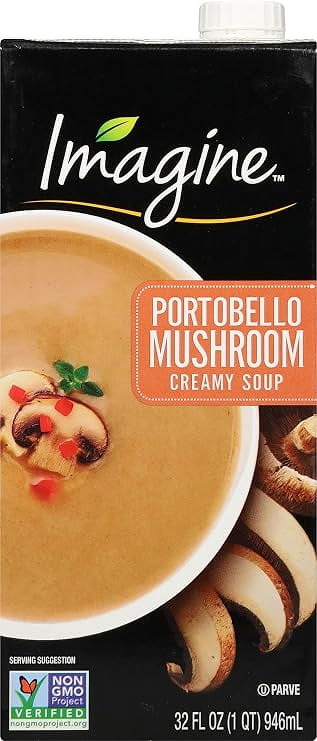 Imagine, Creamy Portobello Mushroom Soup, 32 oz, Dairy and Gluten-Free ...