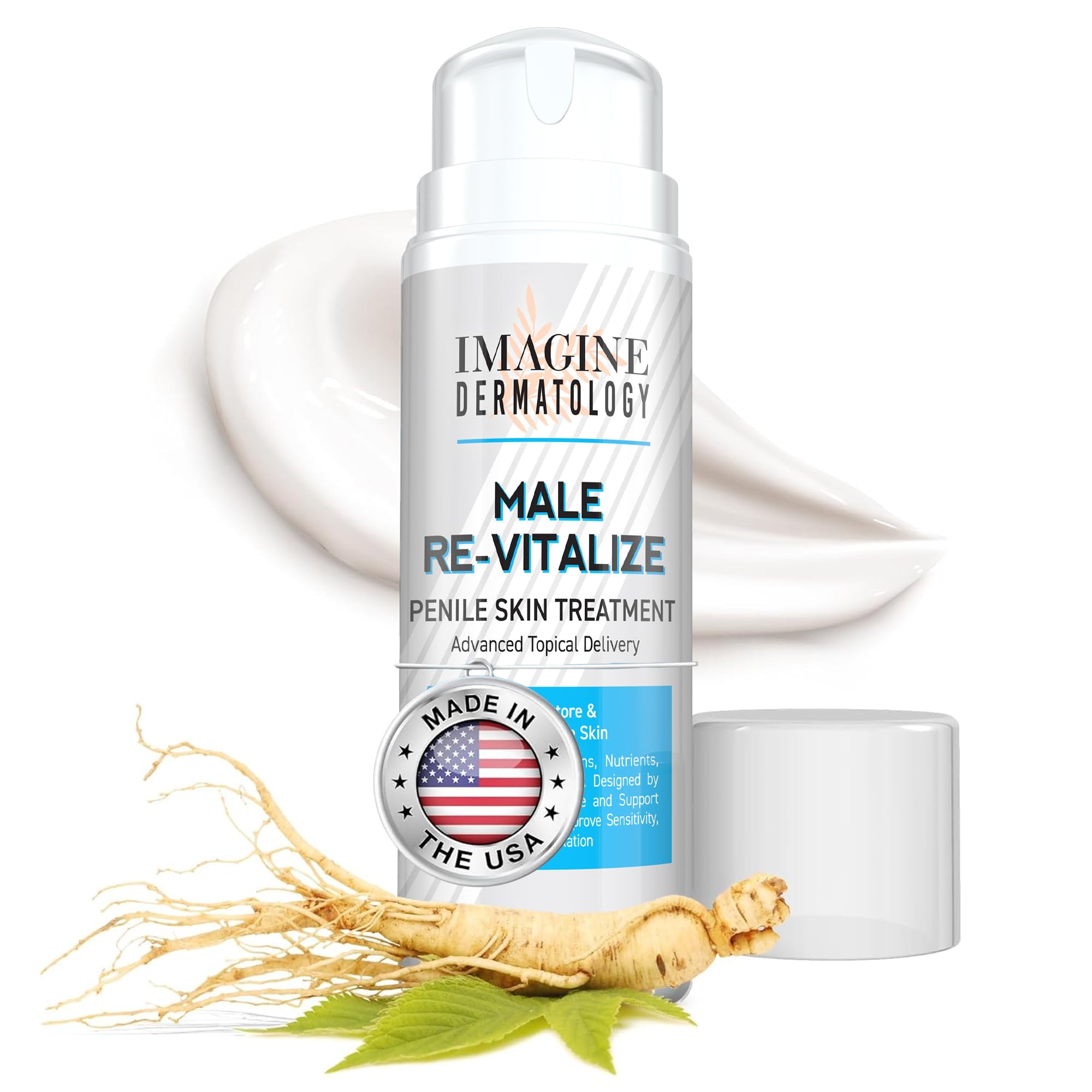 Imagine Dermatology Male Re-Vitalize TSF6 Original Penile Health Cream for Men - Relieve ...