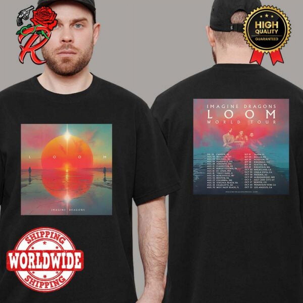 Imagine Dragon Loom World Tour 2024 Album Cover And Tour Dates Print ...