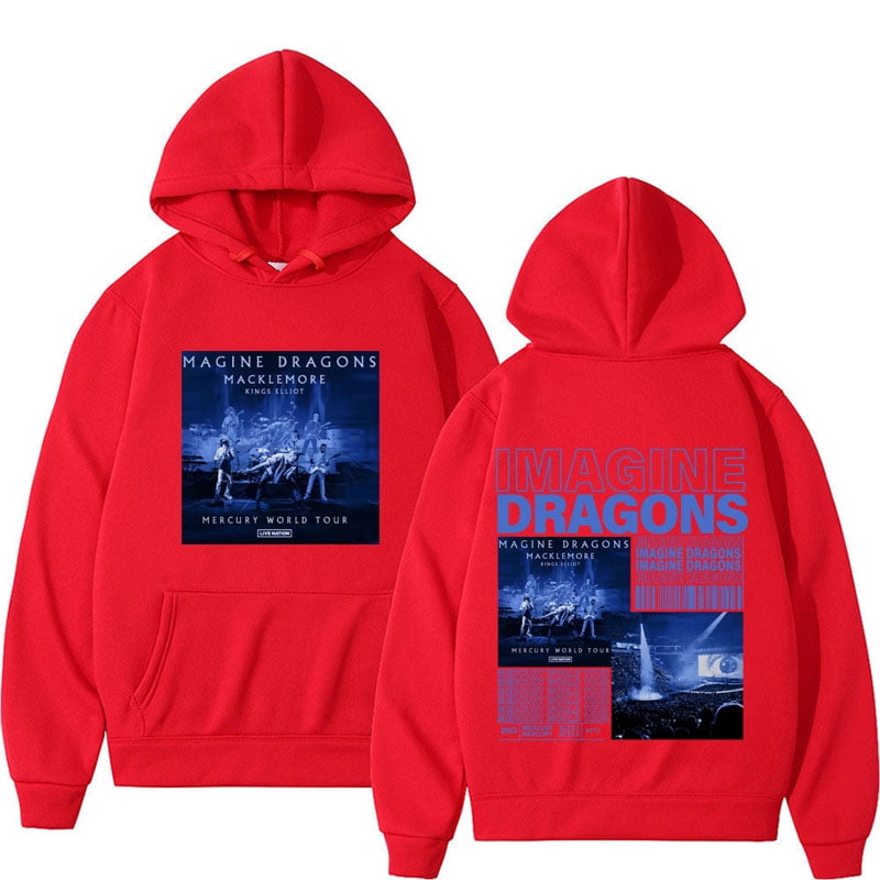 Imagine Dragon World Tour 2024 Album Hoodies for Men Hip Hop Style ...