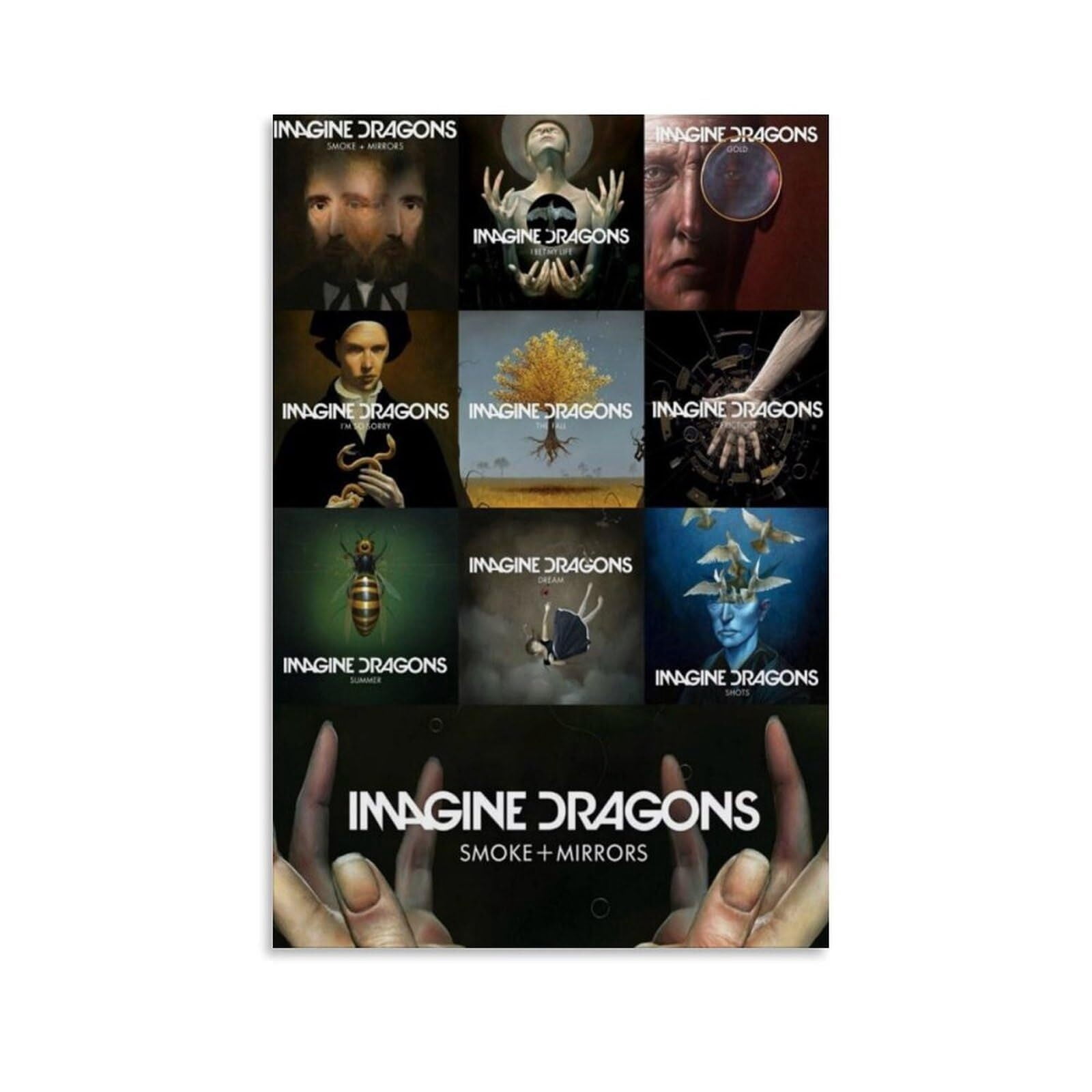 Imagine Dragons (4) Canvas Poster Wall Art Decor Print Picture ...