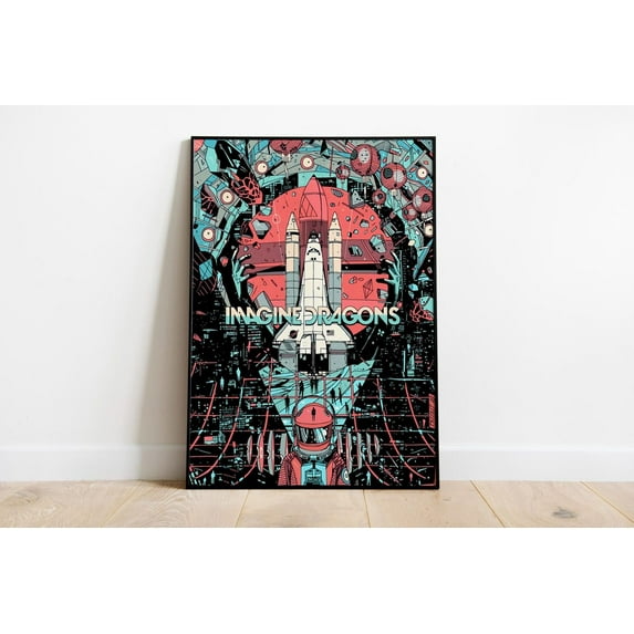 Imagine Dragons Album Cover : Music Room Wall Decor #560, Stretched ...