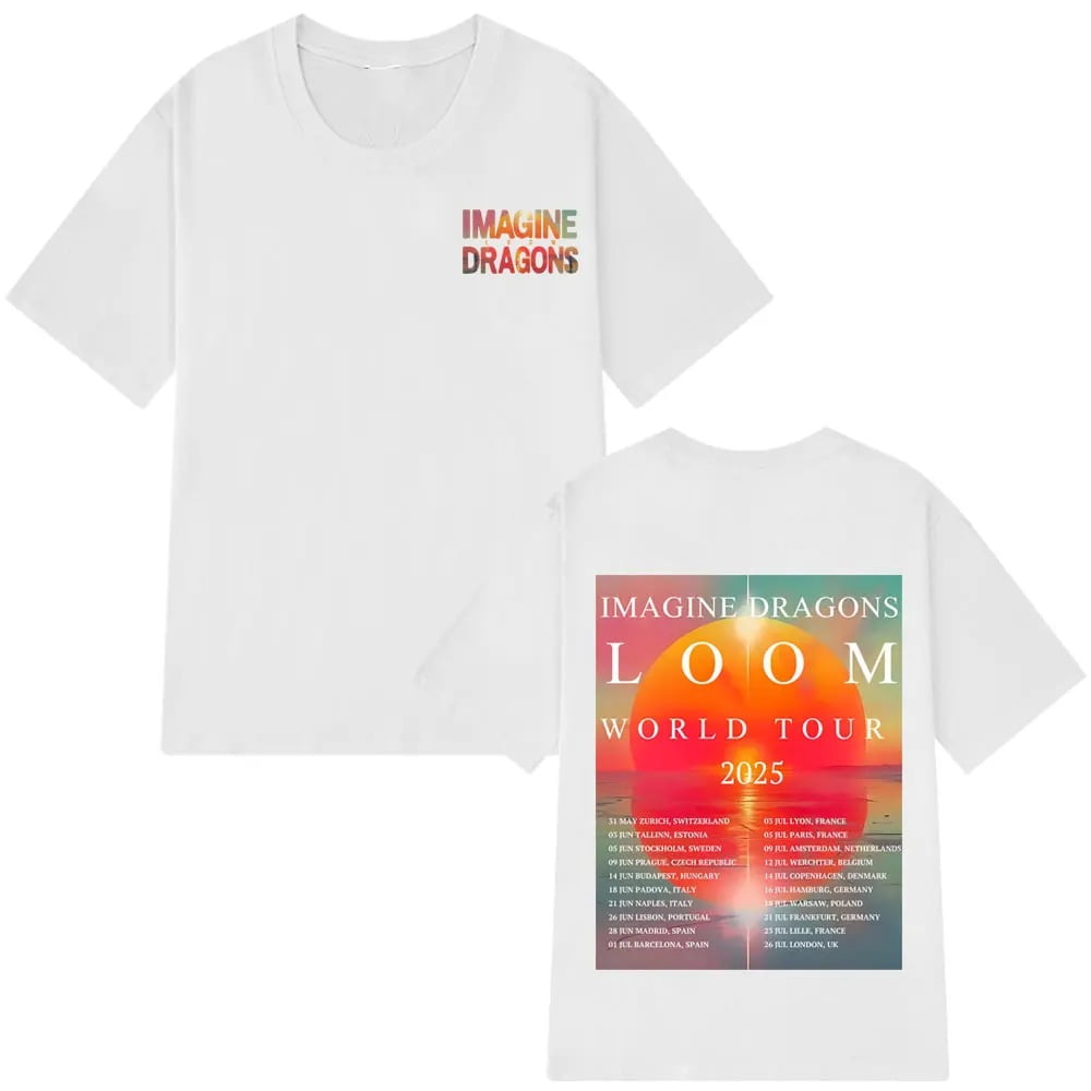 Imagine Dragons Band Loom Tour 2025 T-Shirt, Unisex Fashion Hip Hop ...