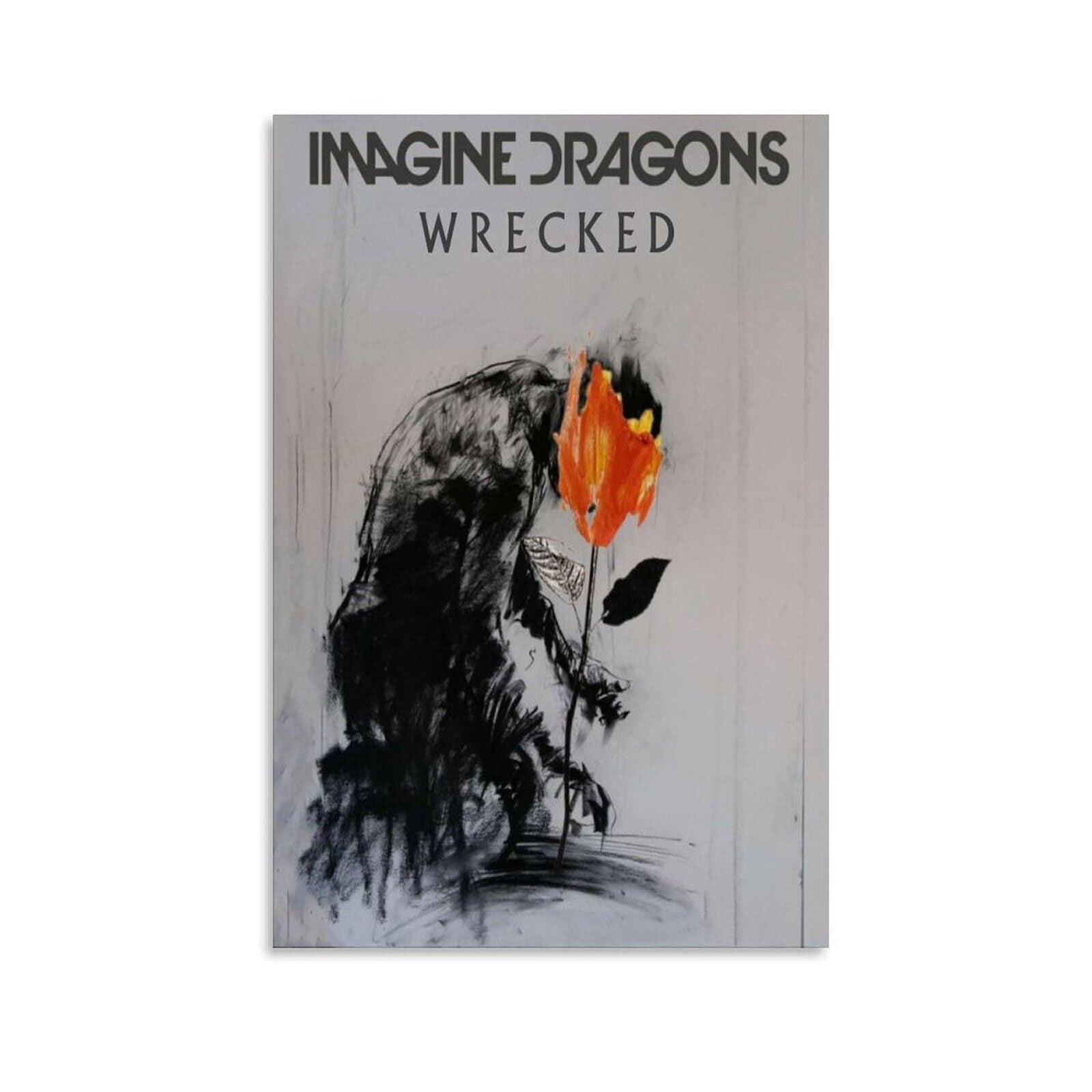 Imagine Dragons By Wrecked Canvas Poster Bedroom Decor Office Room ...