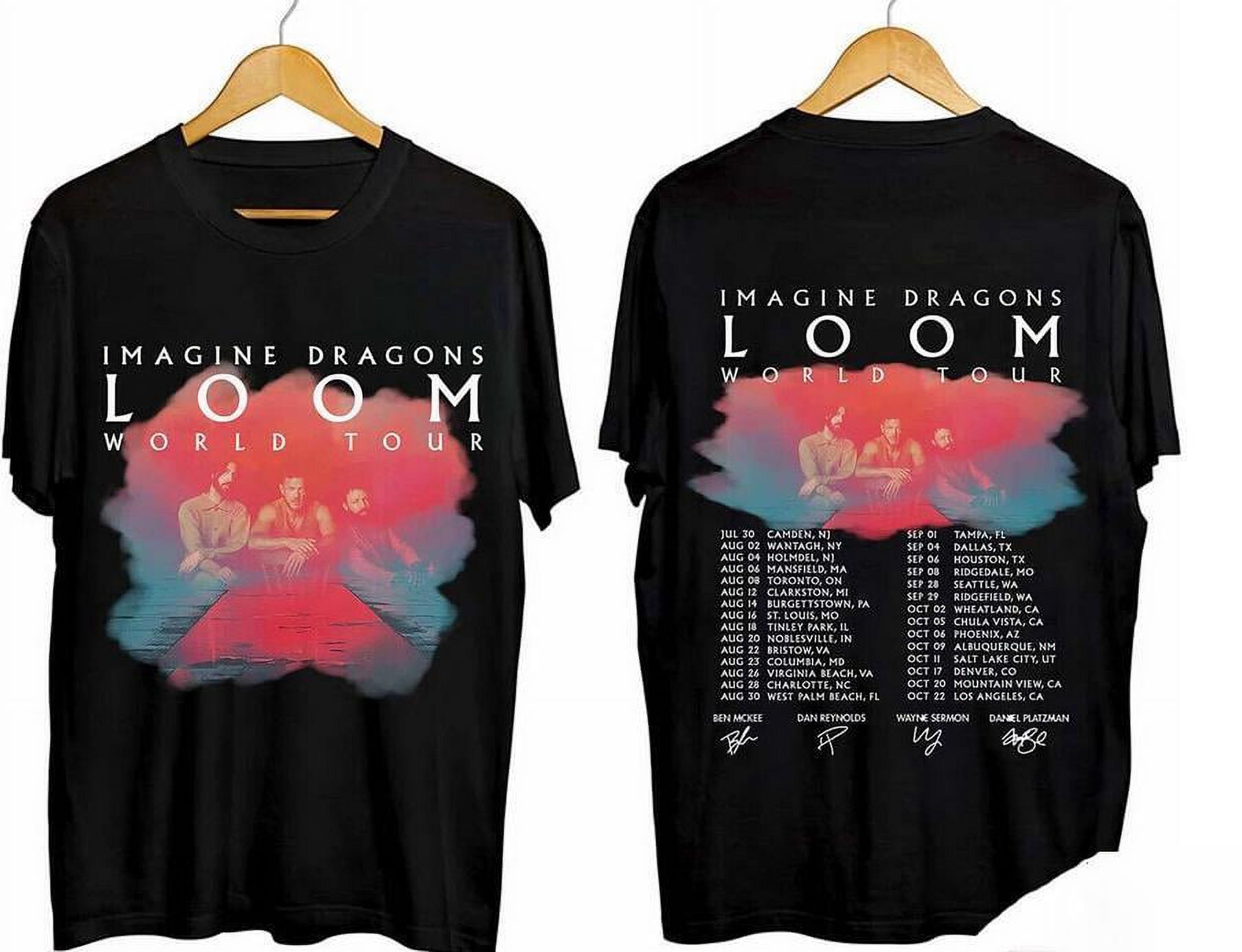Imagine Dragons - Loom Tour 2024 Signature T-Shirt Concert 2024 T-Shirt ...
