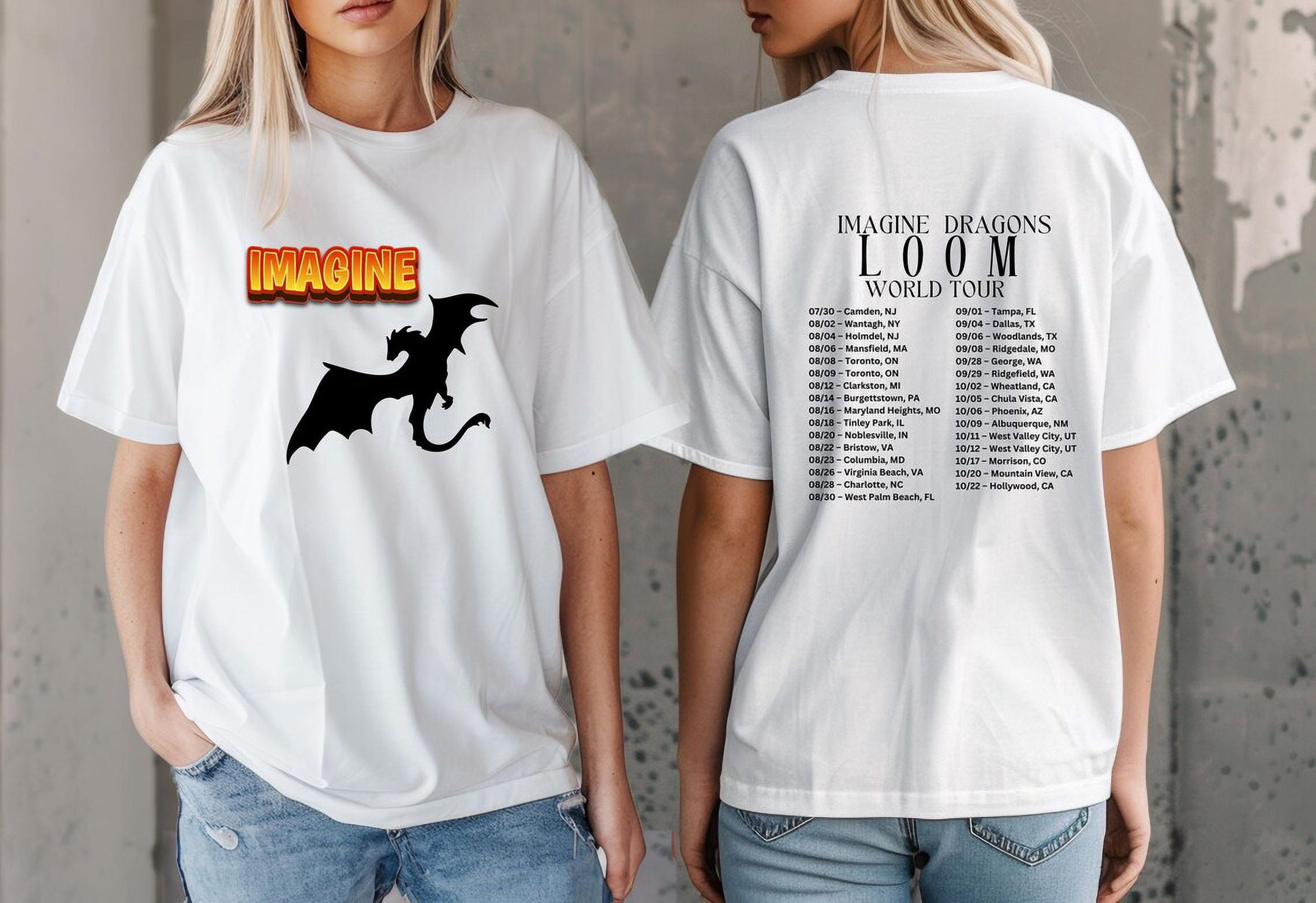 Imagine Dragons Loom Tour 2024 T-Shirt Imagine Dragons 2024 Concert ...