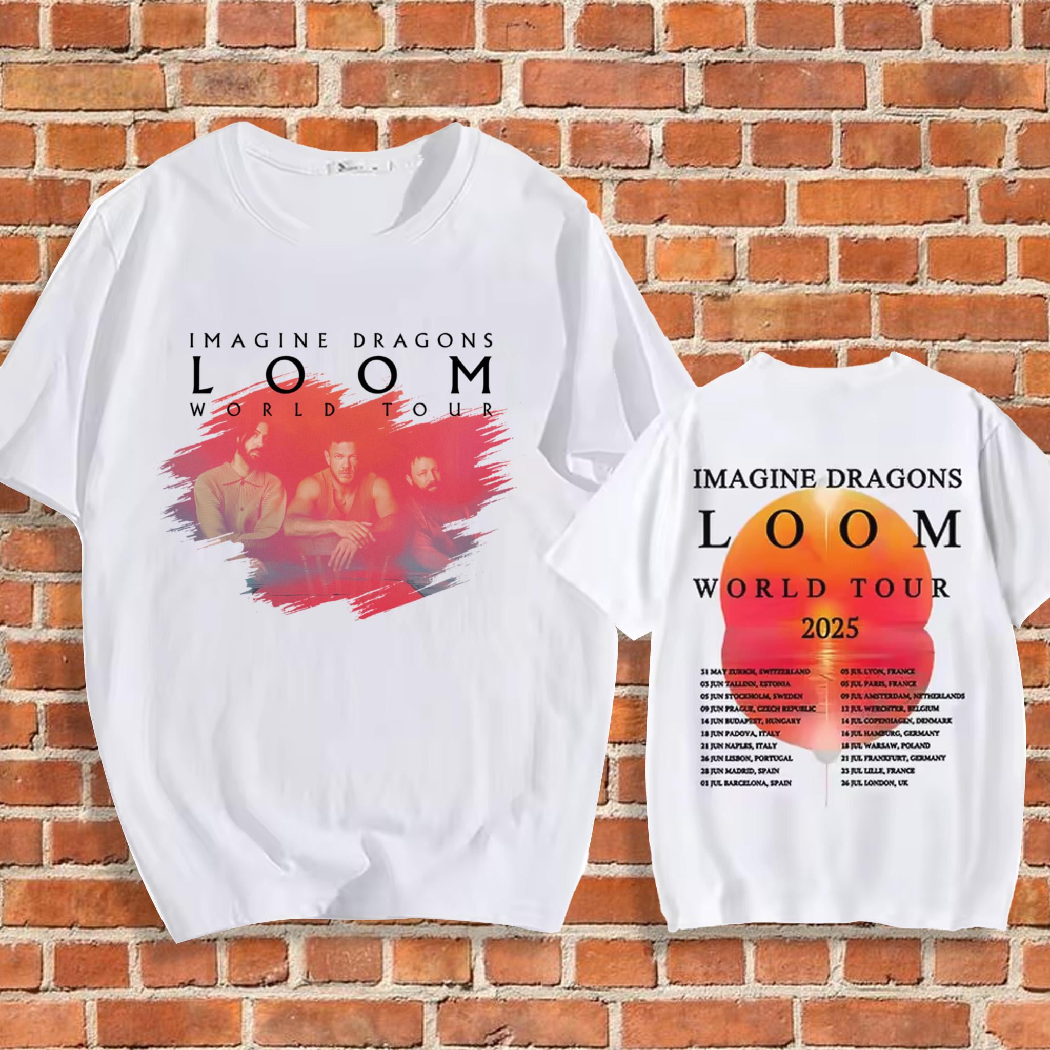 Imagine Dragons Loom World Tour 2025 tshirt, Imagine Dragons rock band 90s tshirt, Mercury gifts ...