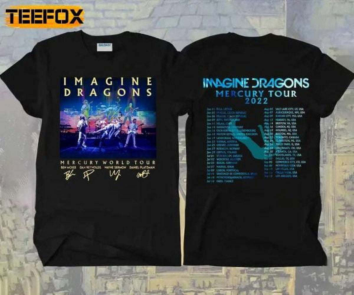Imagine Dragons Mercury Tour 2022 Signatures T-Shirt – Special Order ...