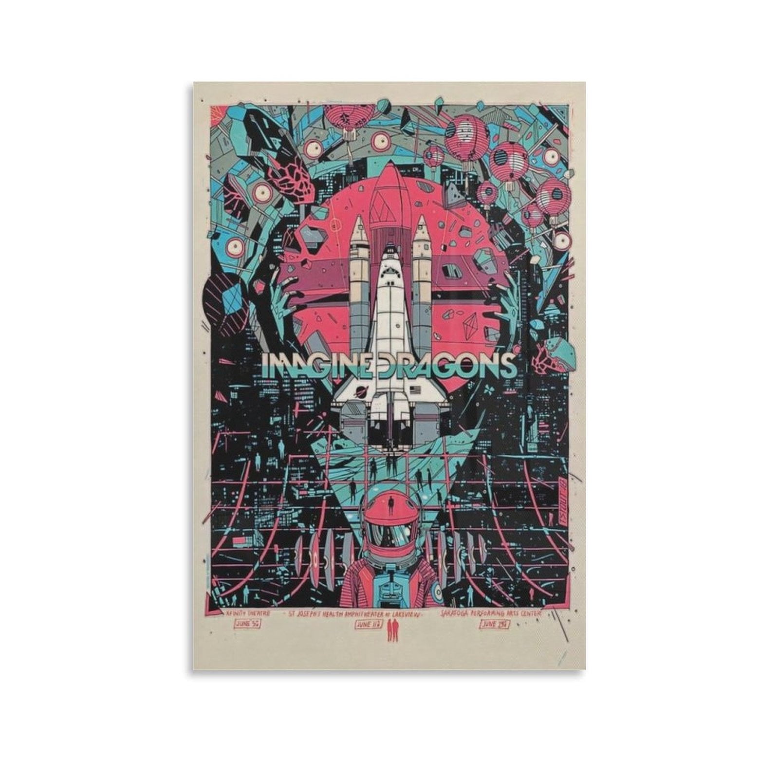 Imagine Dragons Poster Poster Cool Artworks Painting Wall Art Canvas ...