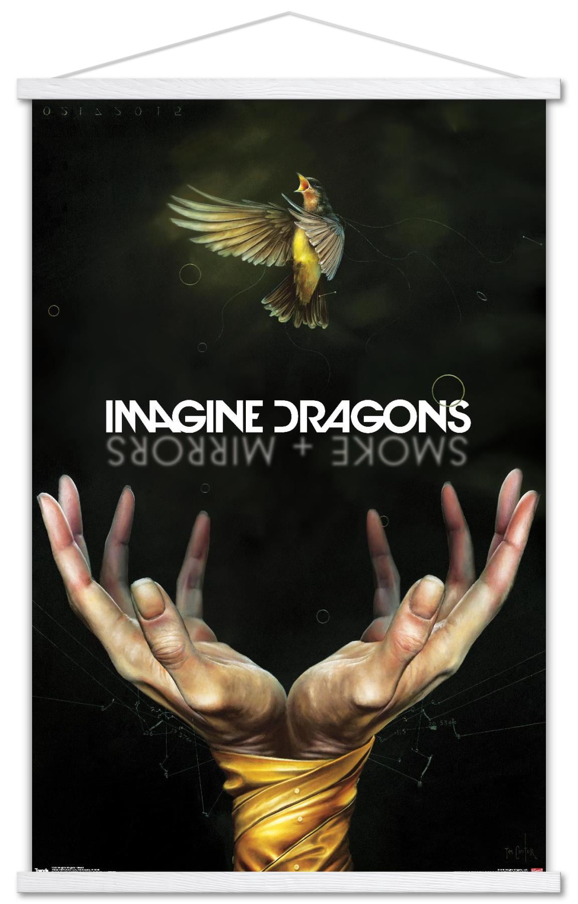 Imagine Dragons - Smoke Wall Poster with Magnetic Frame, 22.375" x 34 ...